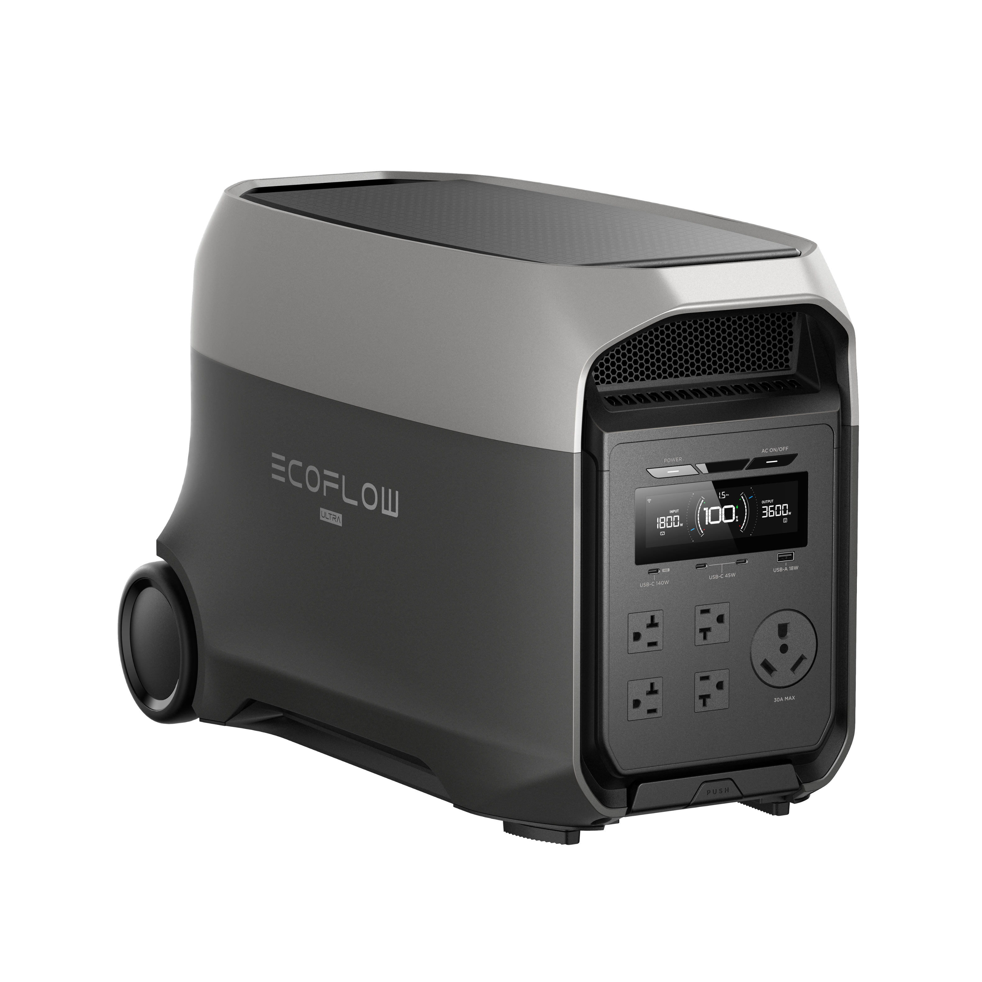 EcoFlow DELTA 3 Ultra (3072 Wh Capacity) Portable Power Station Black ...