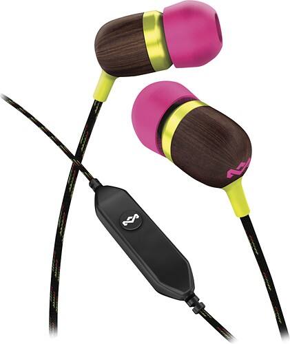 Best Buy: Marley SMILE JAMAICA In-Ear Headphone Lily Pink EM-JE001-LI