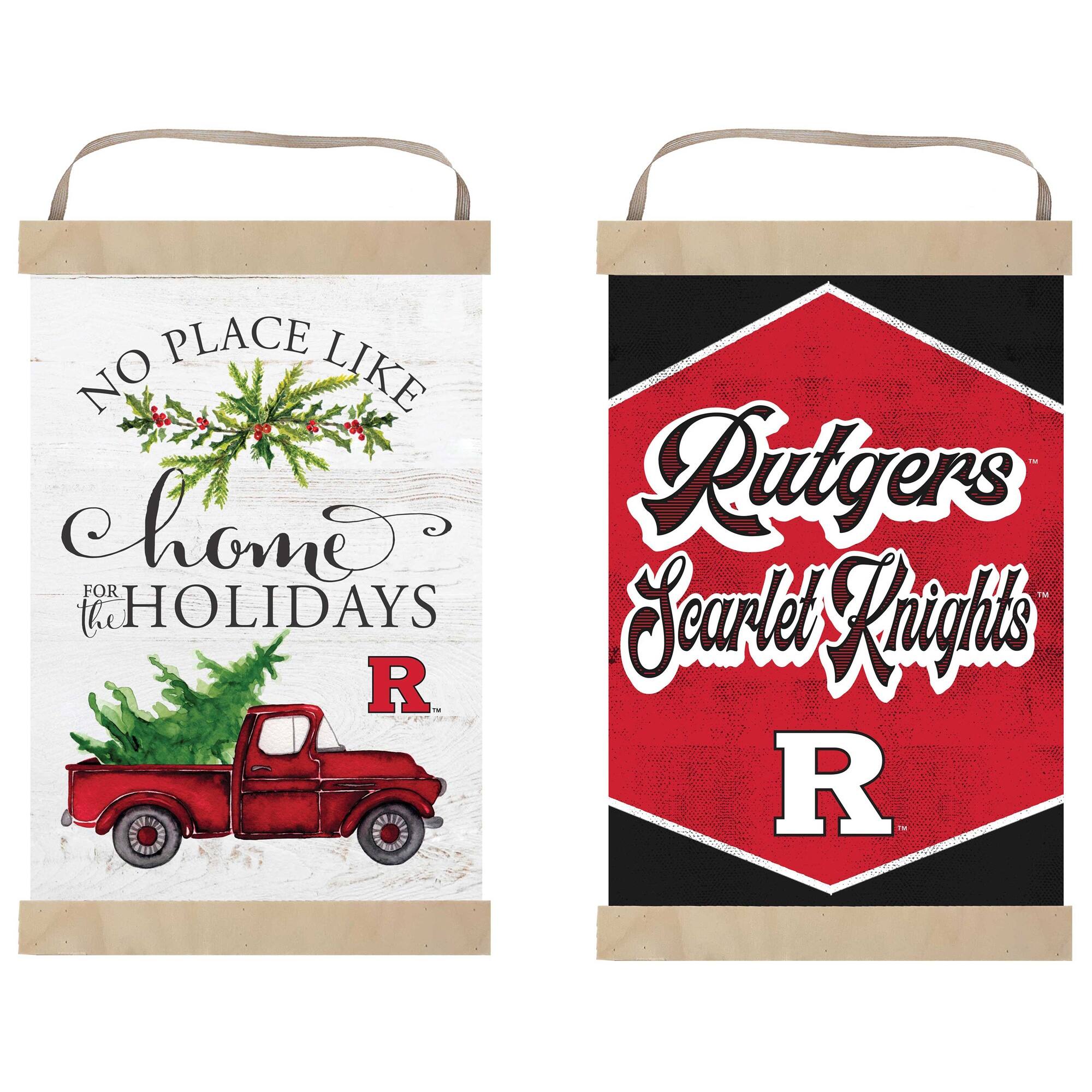 Jardine Rutgers Scarlet Knights 12" x 20" Reversible Banner Sign White ...