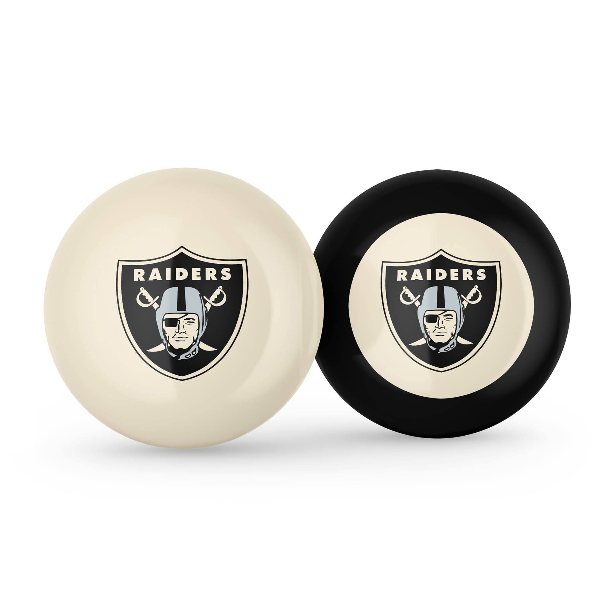 Imperial Las Vegas Raiders Logo Cue Ball & 8 Ball Combo Set White ...