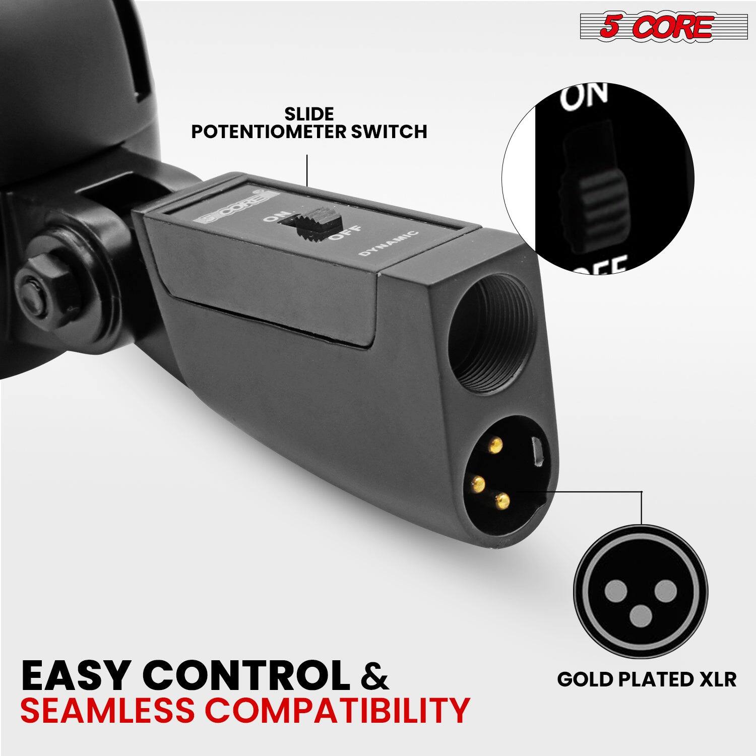 5 CORE 5Core Vintage Microphone Classic Dynamic Professional XLR Studio ...