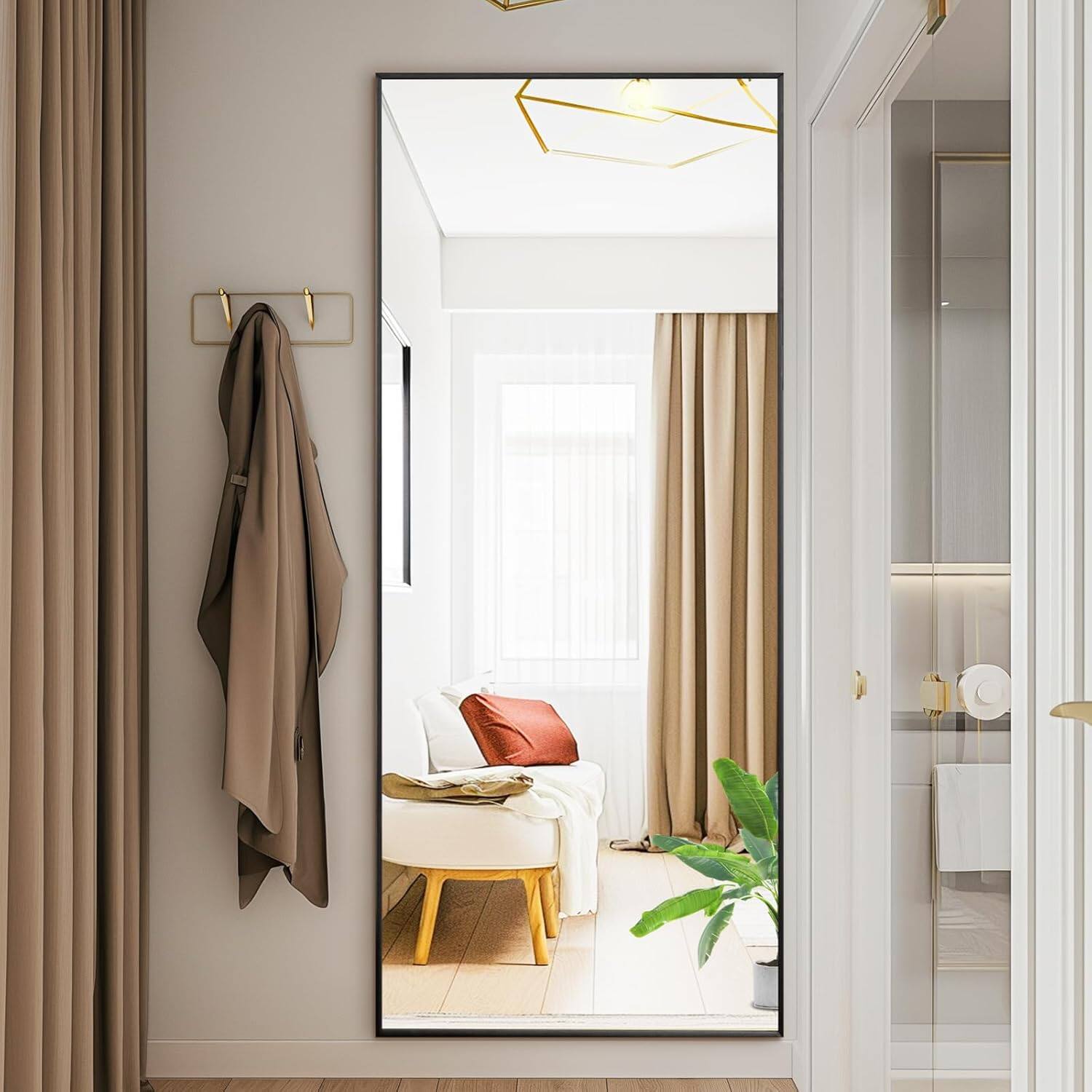 Stamp n Camp DUMOS Full Length Mirror with Stand 64"x21" Floor Standing ...