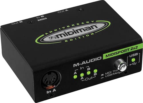 Best Buy: M-Audio MIDISport Anniversary Edition 2x2 USB MIDI Interface ...