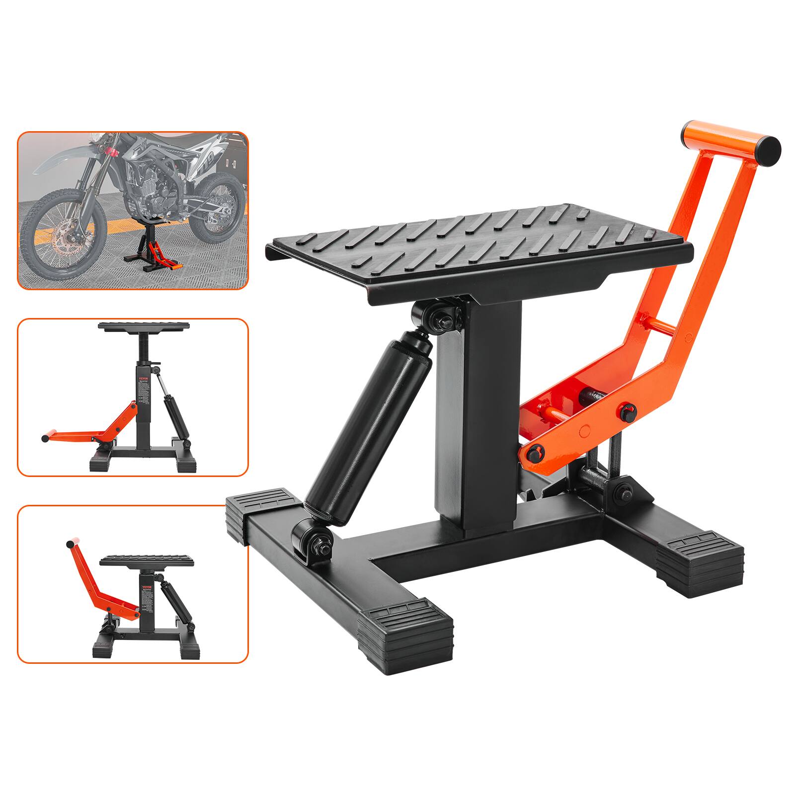 VEVOR Dirt Bike Lift Stand, Motorcycle Jack Lift Stand 440 lbs Capacity ...