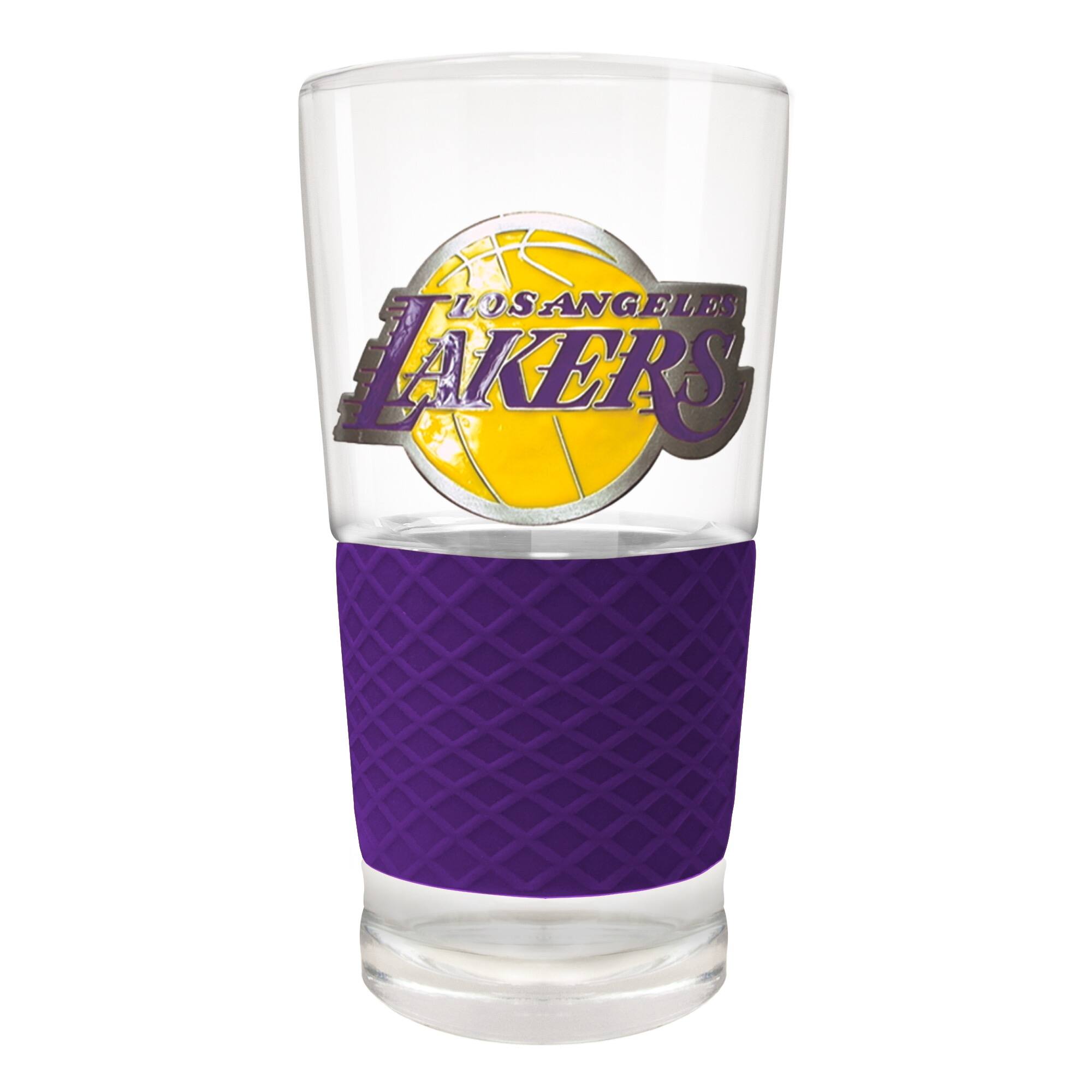 Great American Products Los Angeles Lakers 22oz. Pilsner Glass with Silicone Grip Purple 3481694 ...