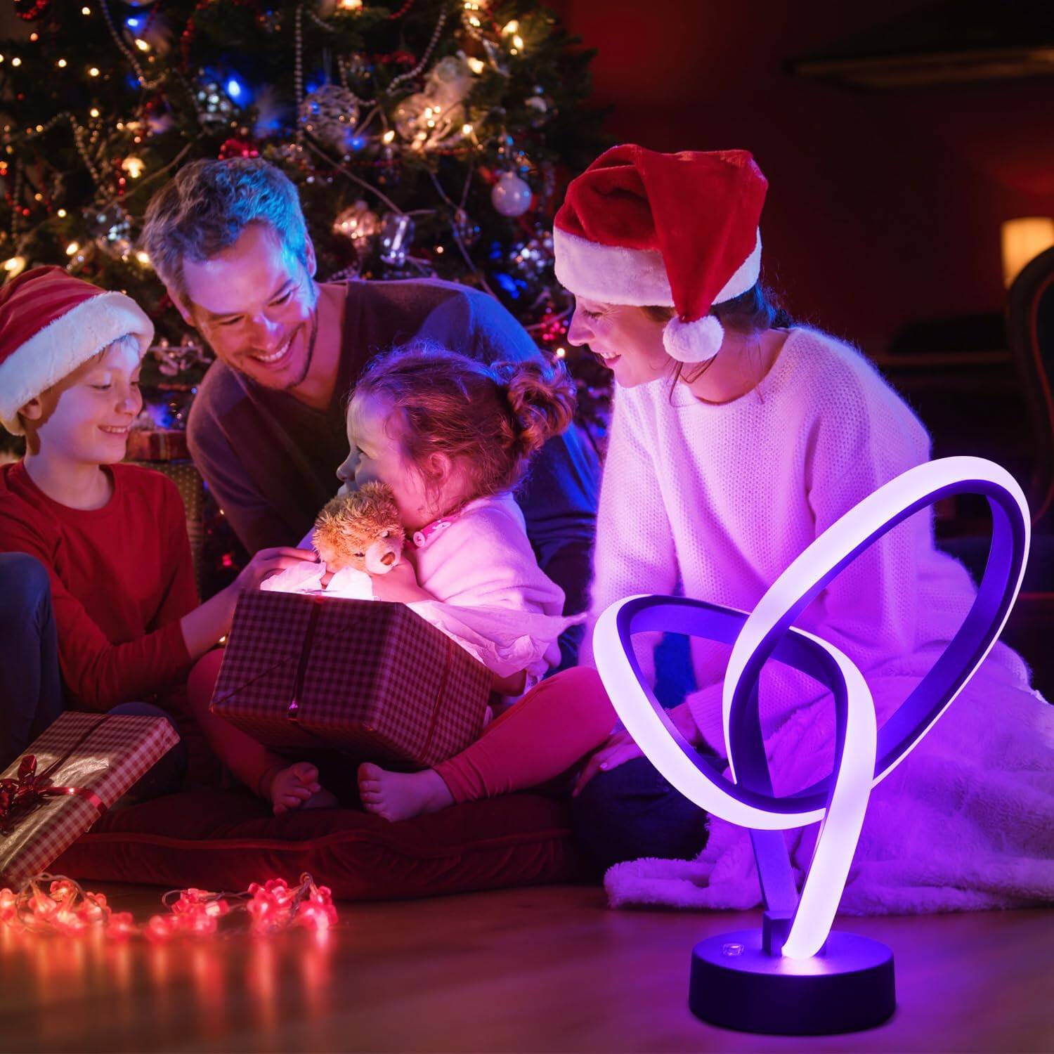 Stamp n Camp Vocevos LED Modern Table Lamps RGB Table Lamp with 7 ...