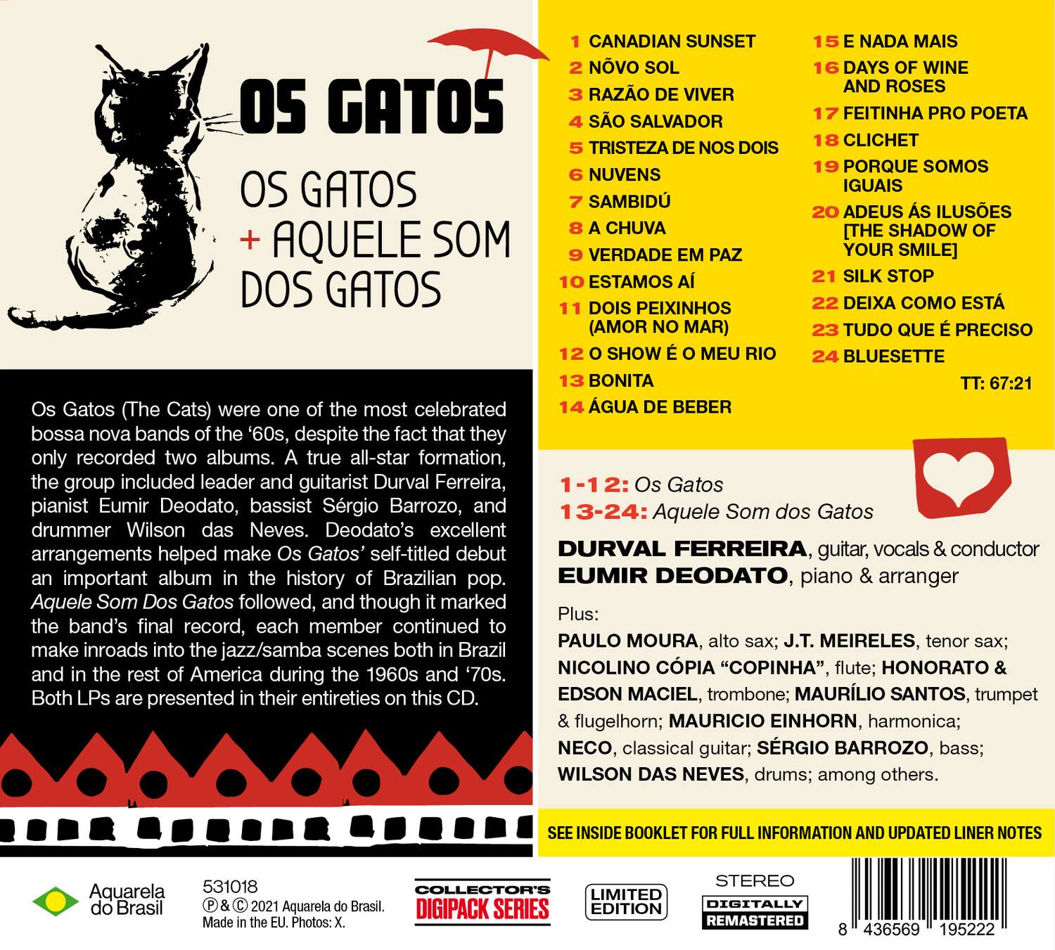 Os Gatos / Deodato,Eumir Os Gatos / Aquele Som Dos Gatos COMPACT DISCS ...
