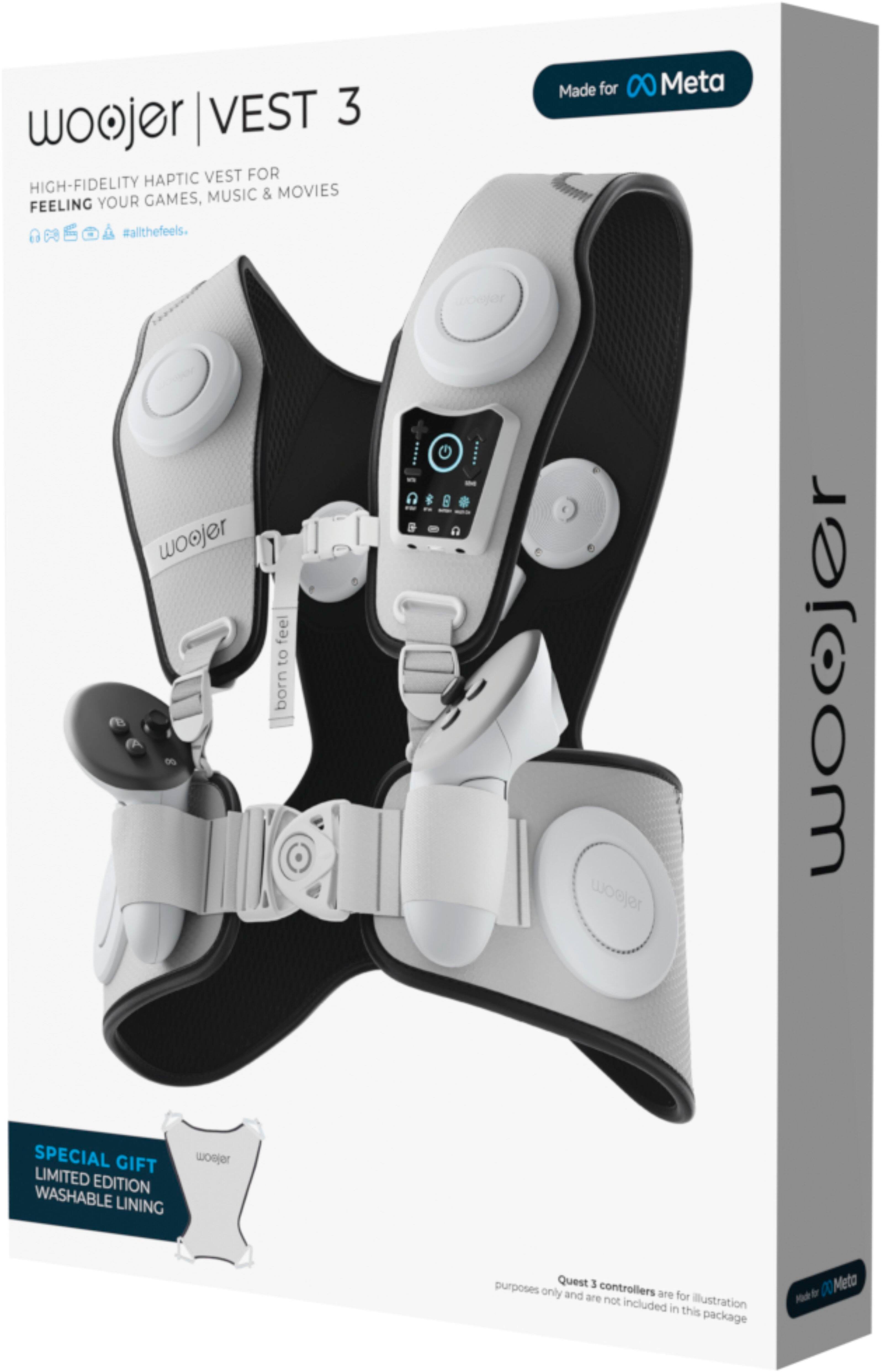 Woojer Made for Meta High Fidelity Haptic Vest 3 for VR, Games, Music ...