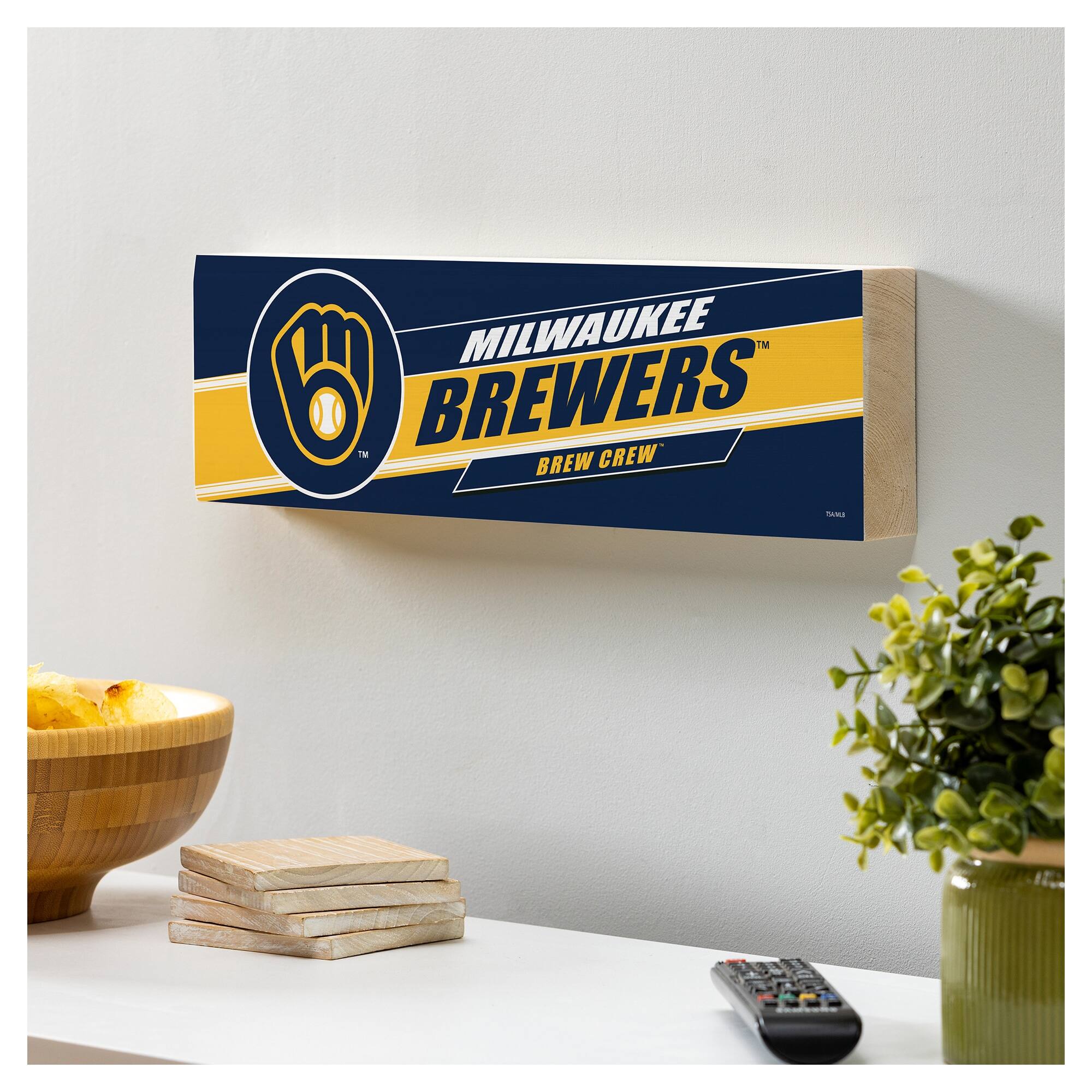 Evergreen Enterprises 5" x 18" Shadow Logo Wood Mantle Sign Multicolor ...