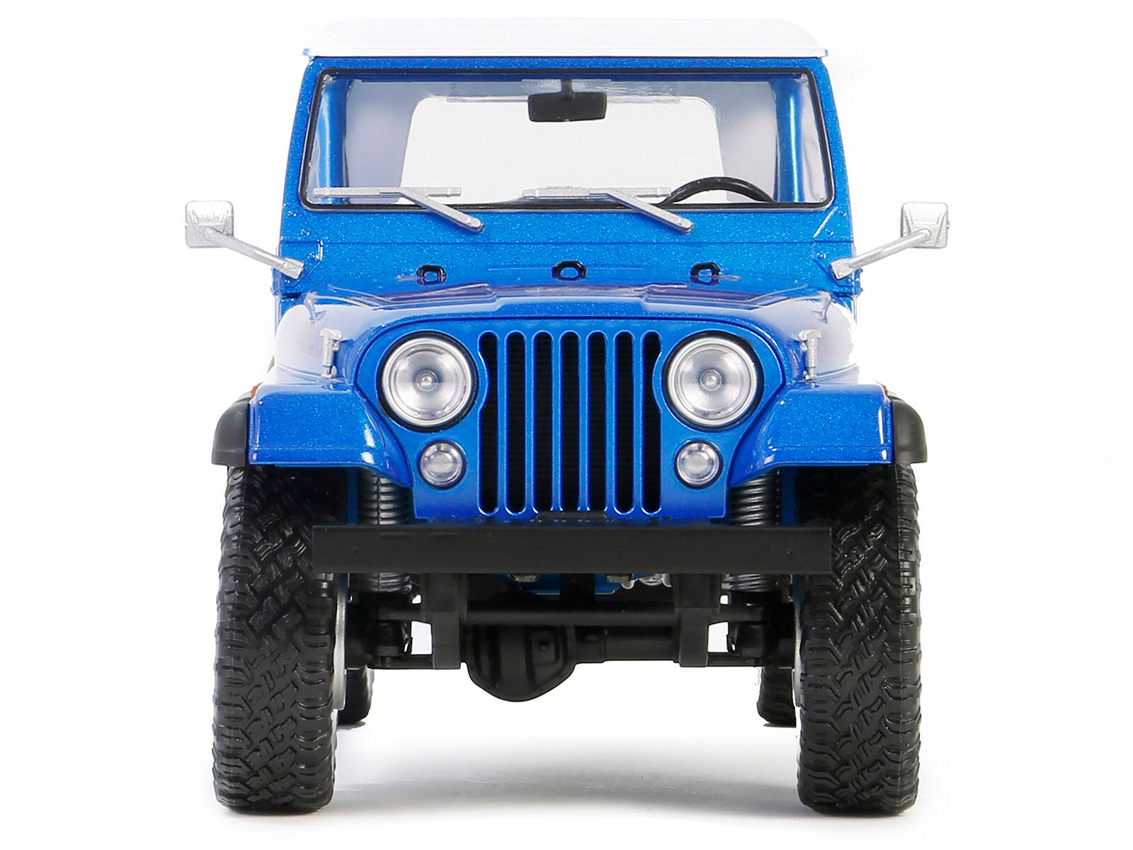Greenlight 1978 Jeep CJ 7 Renegade Captain Blue Metallic with White Top ...