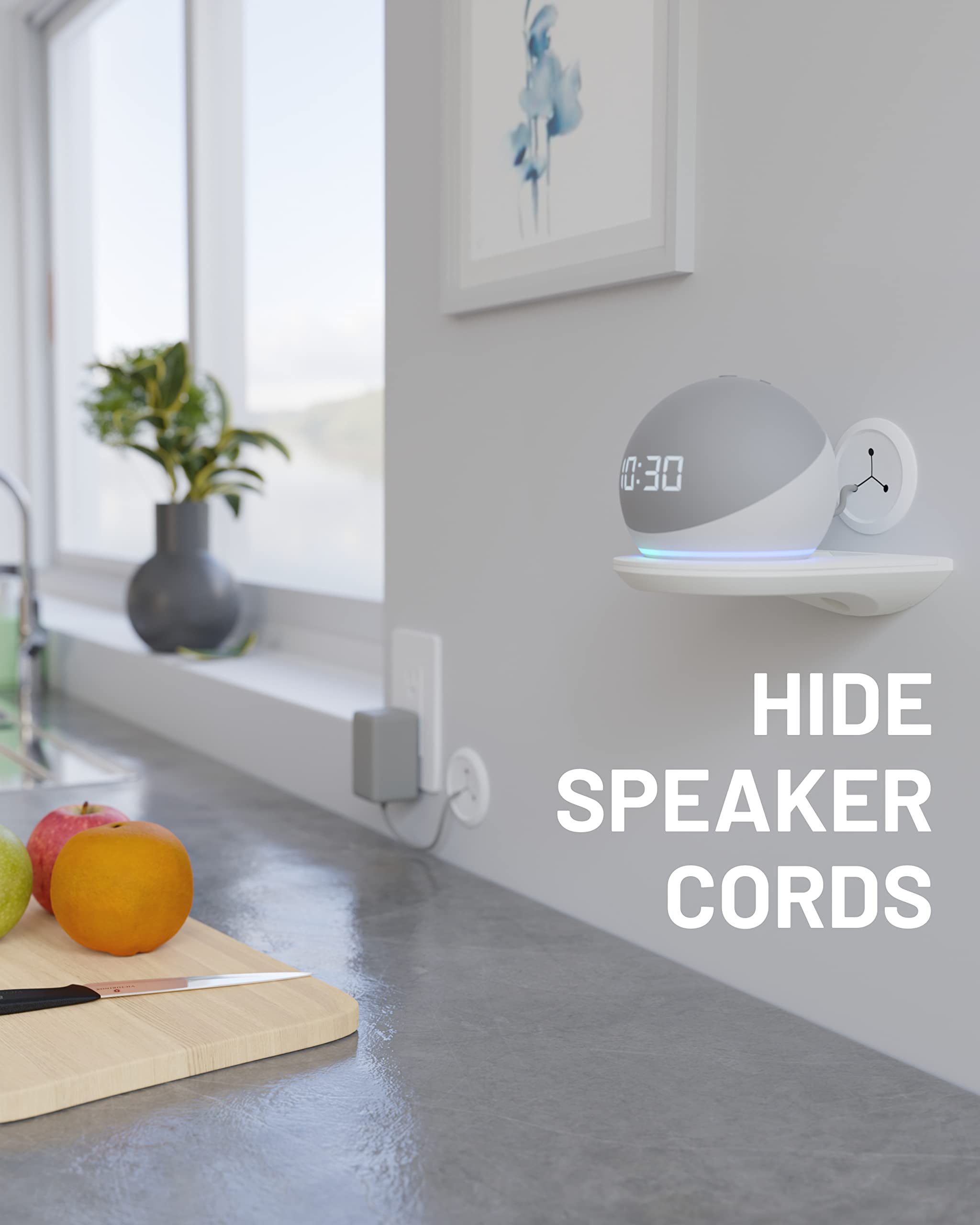 ECHOGEAR Mini Wall Cord Hiders – Conceals 3 Low Voltage Cables Behind ...