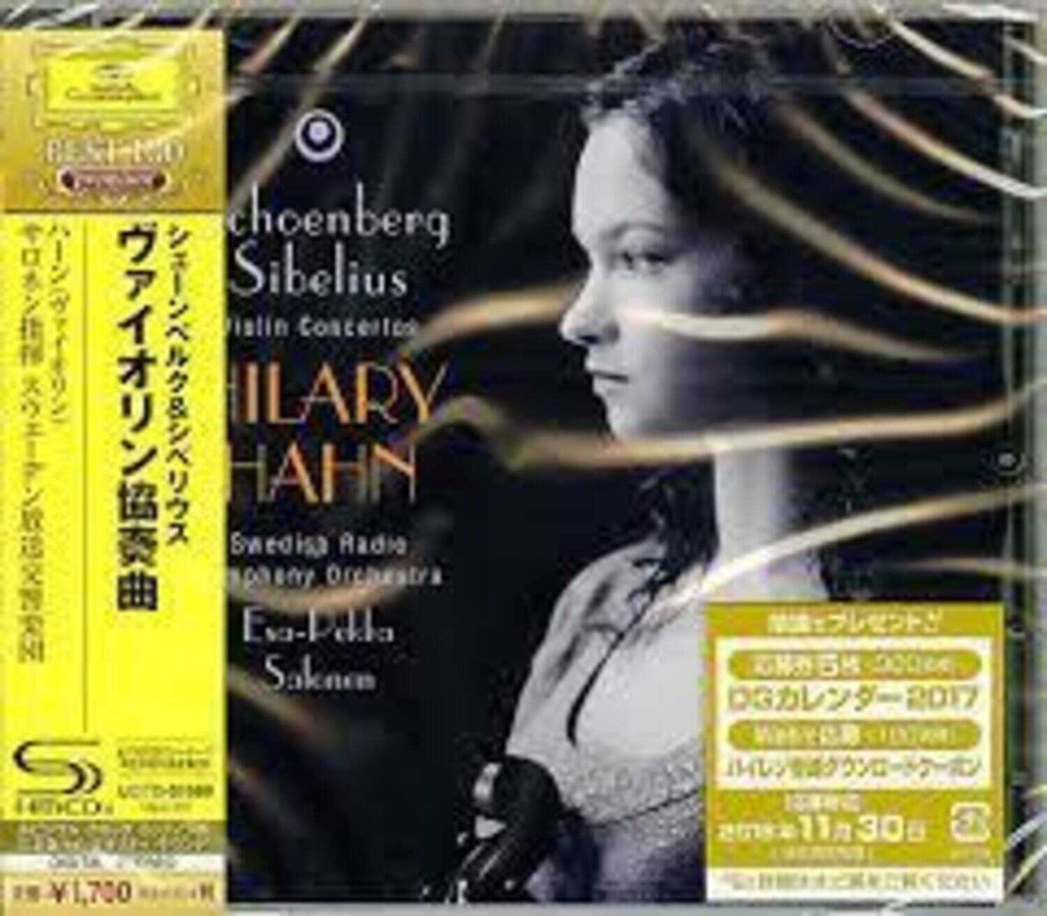 Schoenberg / Sibelius / Hahn,Hilary Schoenberg: Violin Concerto ...