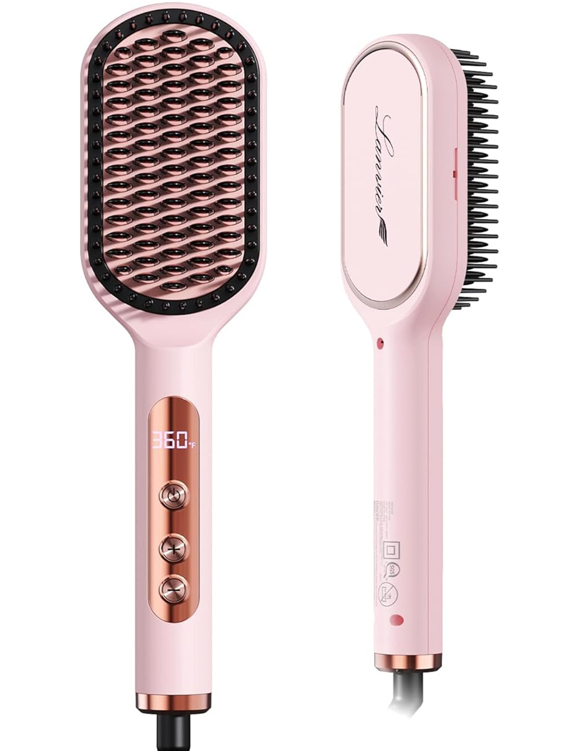 Reds Spade Hair Straightener Brush Ionic Straightening With Wide Plate ...