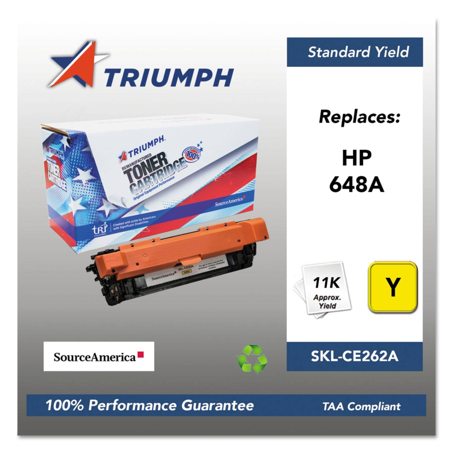 Triumph SKL CE402A Remanufactured (507A) 6,000 Page Yield Toner Yellow ...