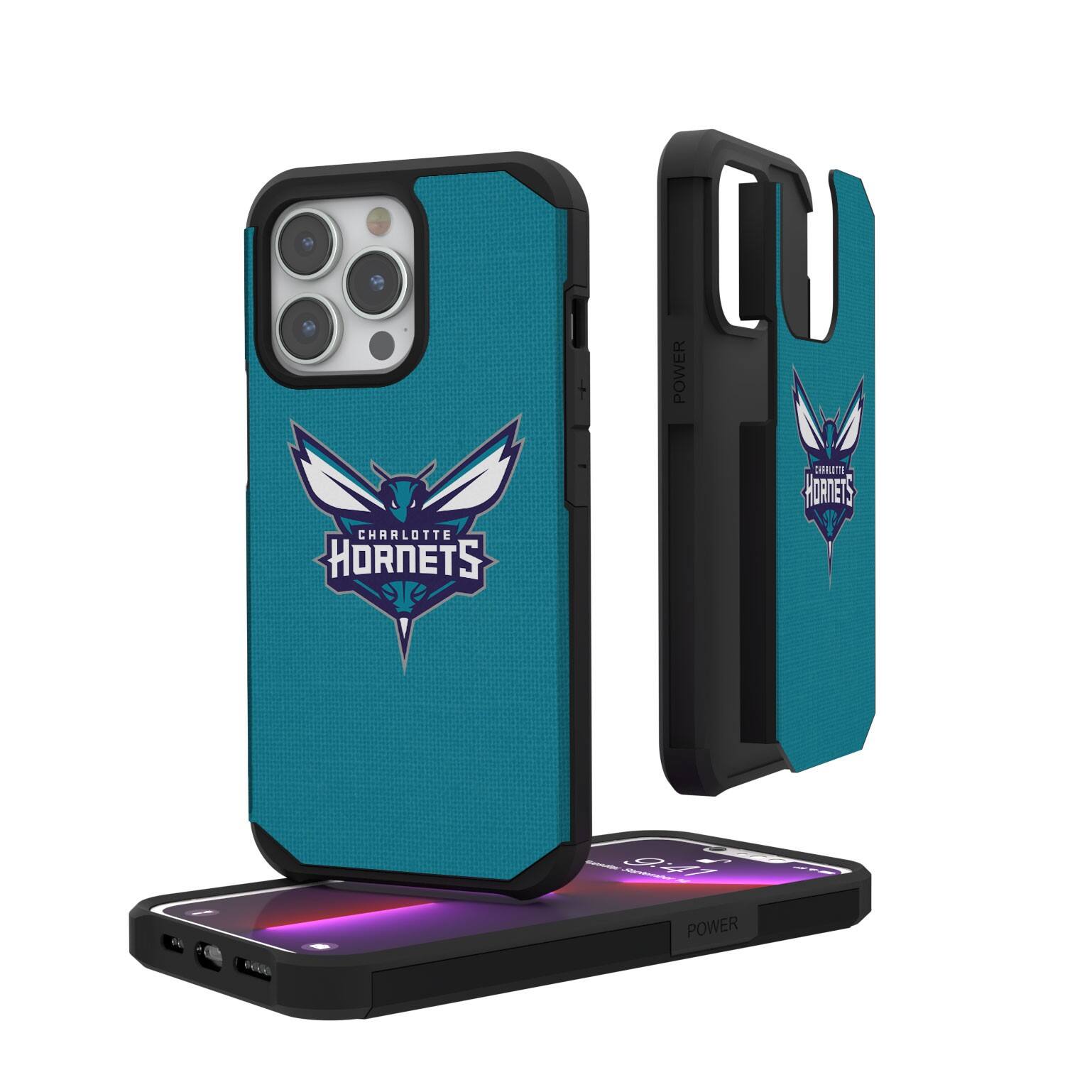 Keyscaper NBA Charlotte Hornets Solid Design iPhone Rugged Case 14 Plus ...