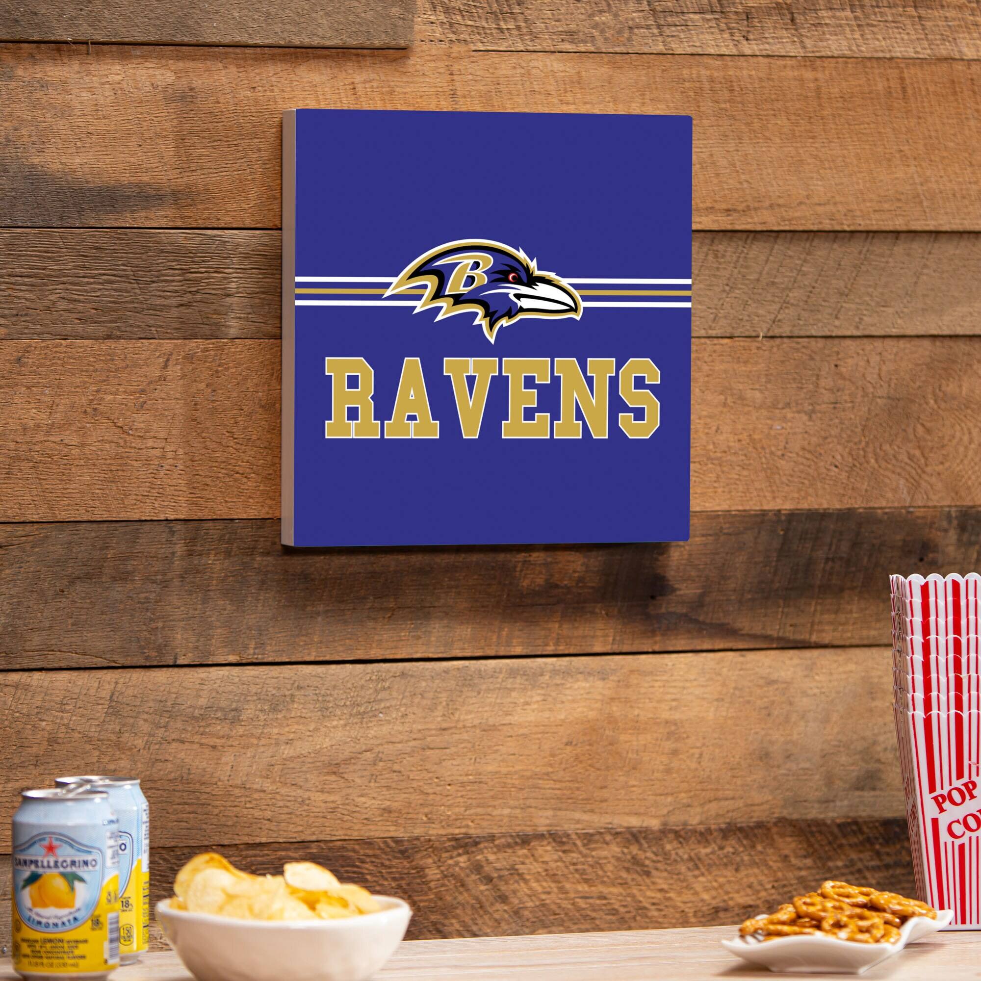 Evergreen Enterprises Baltimore Ravens 12" x 12" Wood Wall Sign ...