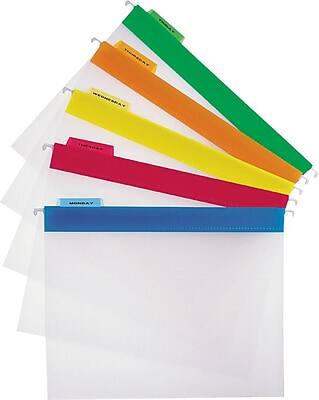 Pendaflex EasyView™ Poly Hanging File Folders, Assorted Color Bar ...