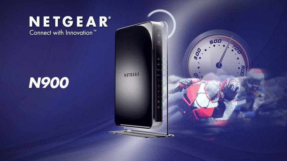 Best Buy: NETGEAR N900 Dual Band Wireless-N Router with 5-Port Gigabit ...