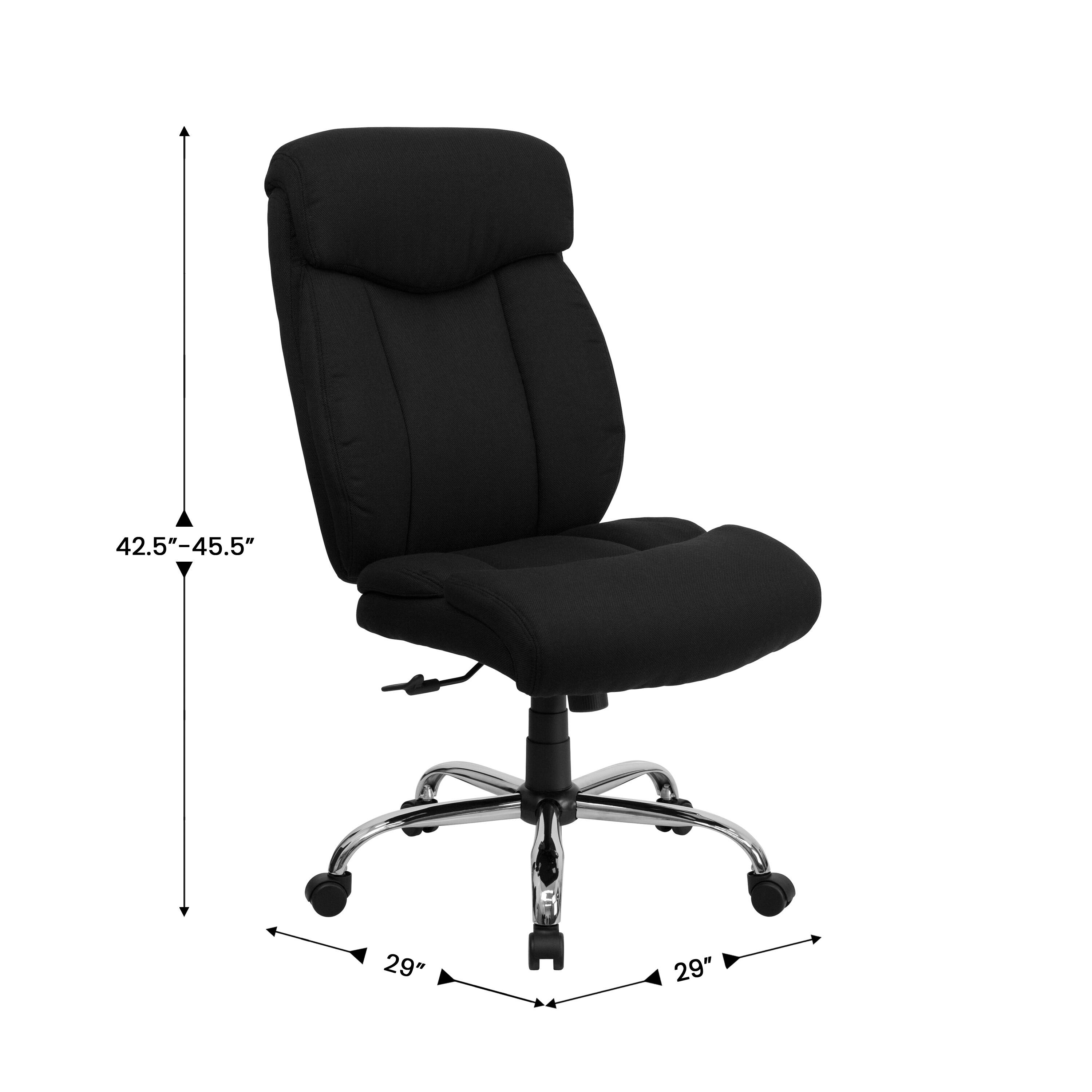Emma + Oliver 400 lb. Big & Tall High Back Full Headrest Ergonomic ...