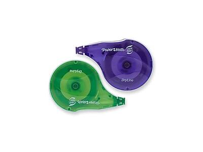 Paper Mate Mate Liquid Paper DryLine Correction Tape, 2/Pack White ...