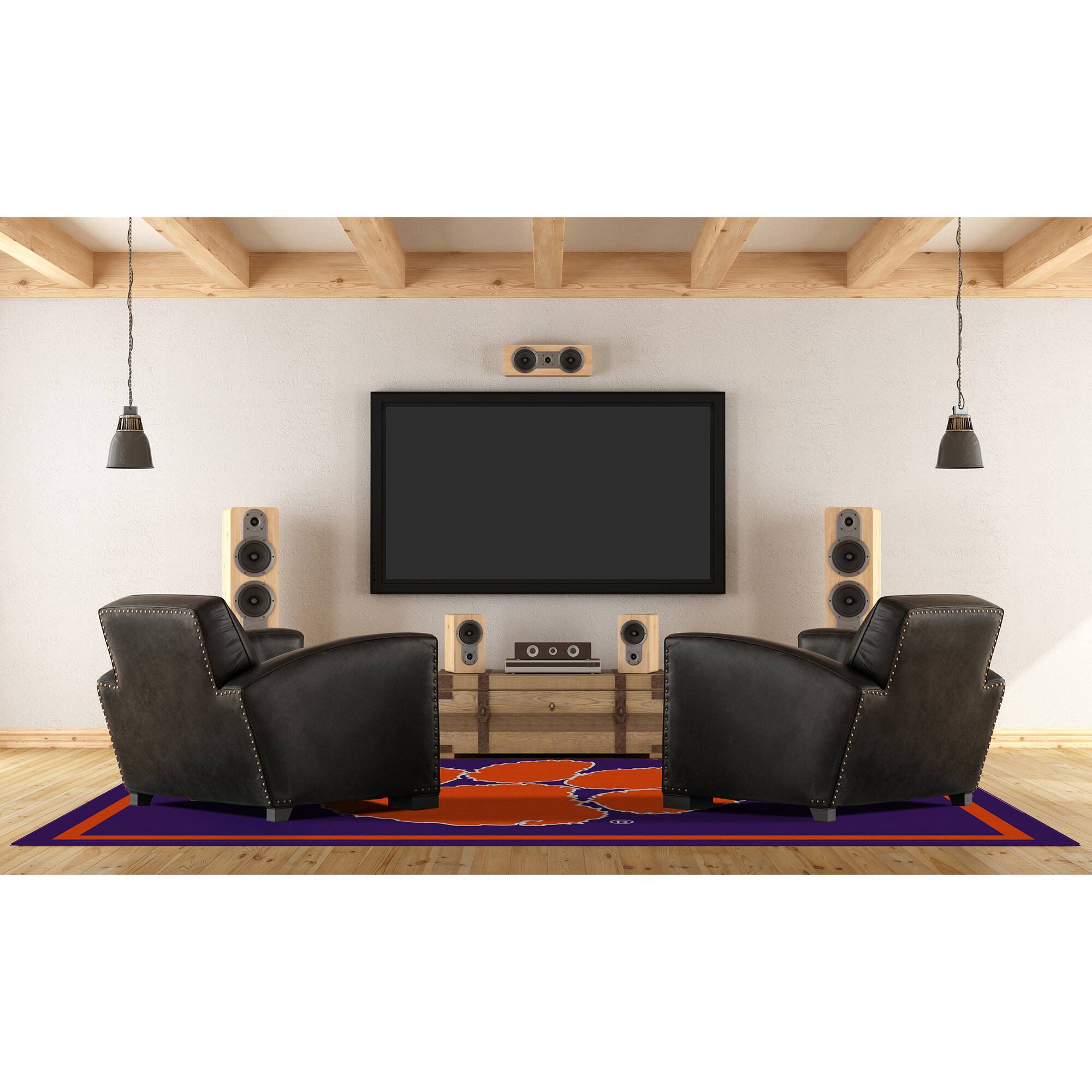 Imperial Clemson Tigers 5'4'' x 7'8'' Spirit Rug Black 4299496 - Best Buy