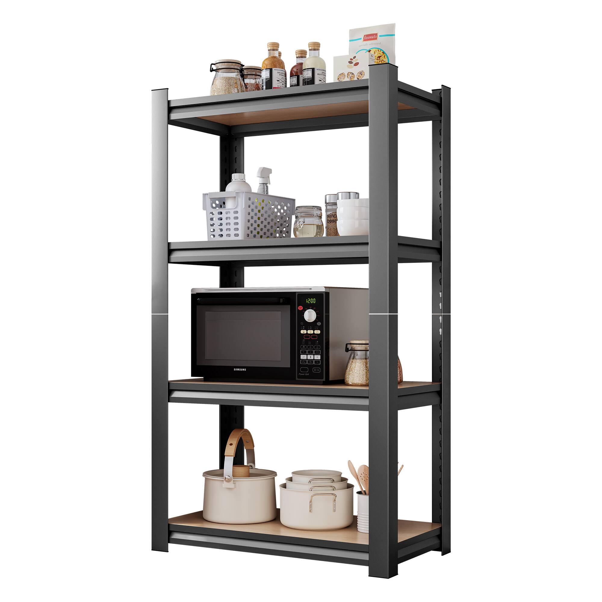 Unit Lirago - 4-Tier Freestanding Shelving 1600LB Capacity Utility ...