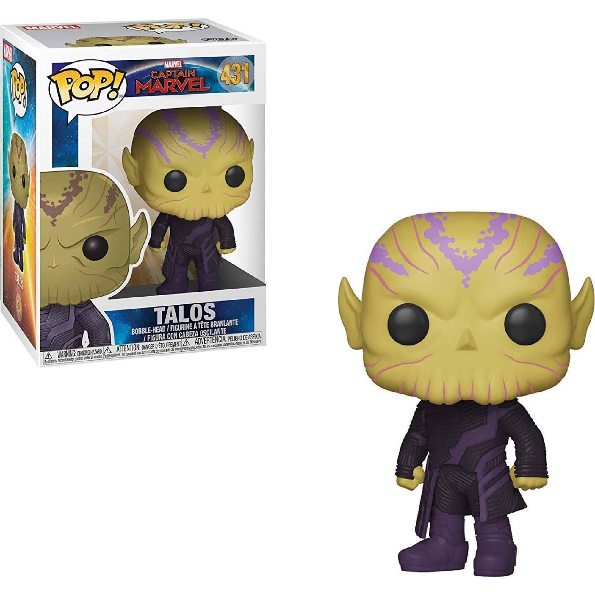 Captain Marvel Talos Skrull Funko Pop! Vinyl Figure #431 Purple FU36378 ...