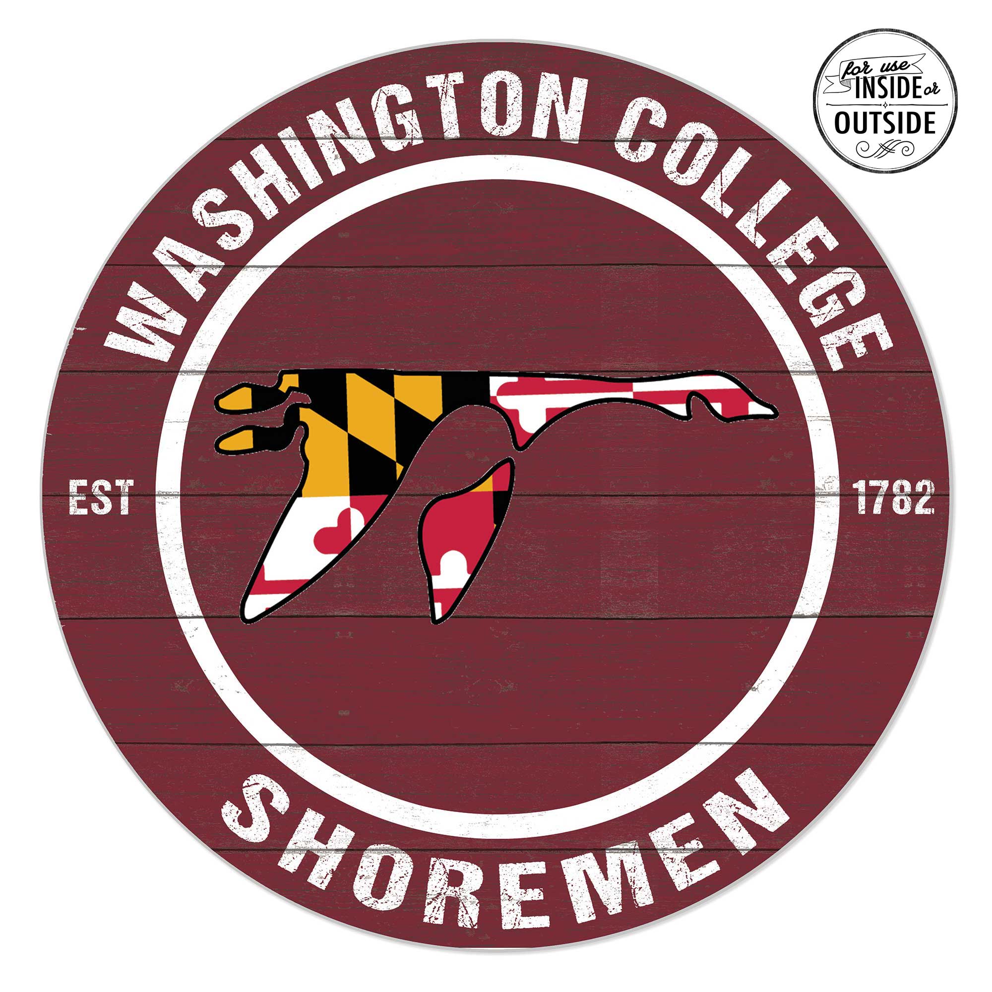 Jardine Washington College Shoremen 20" x 20" Indoor/Outdoor Circle ...