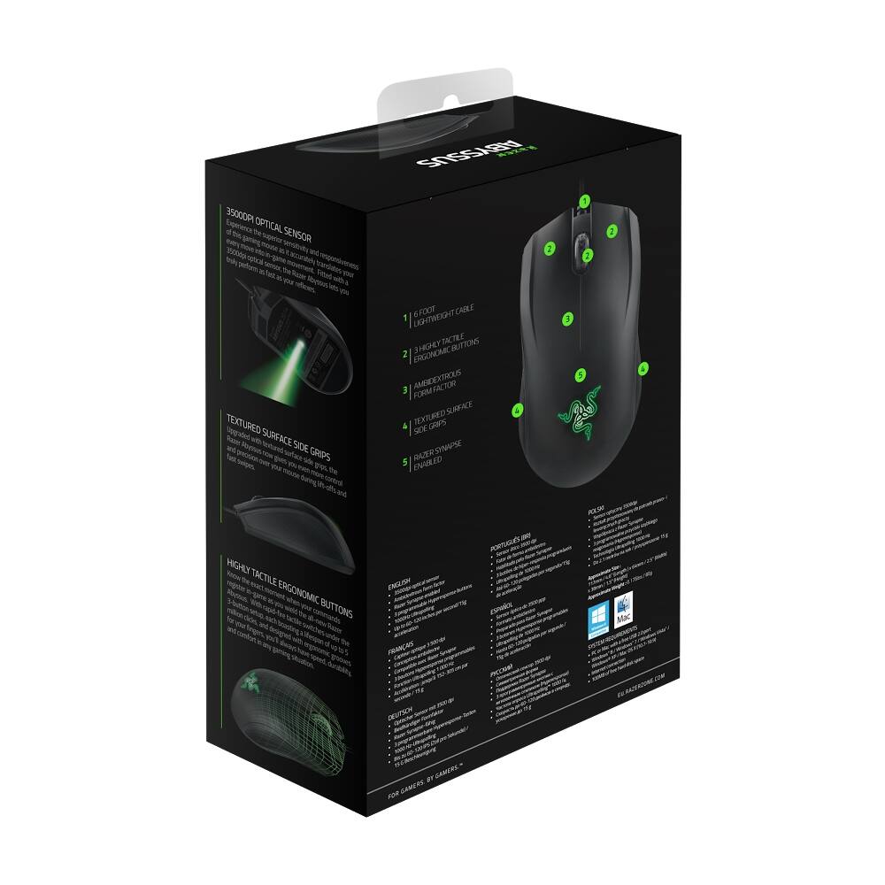 Best Buy: Razer Abyssus Wired Optical Gaming Mouse Black RZ01-01190100-R3U1