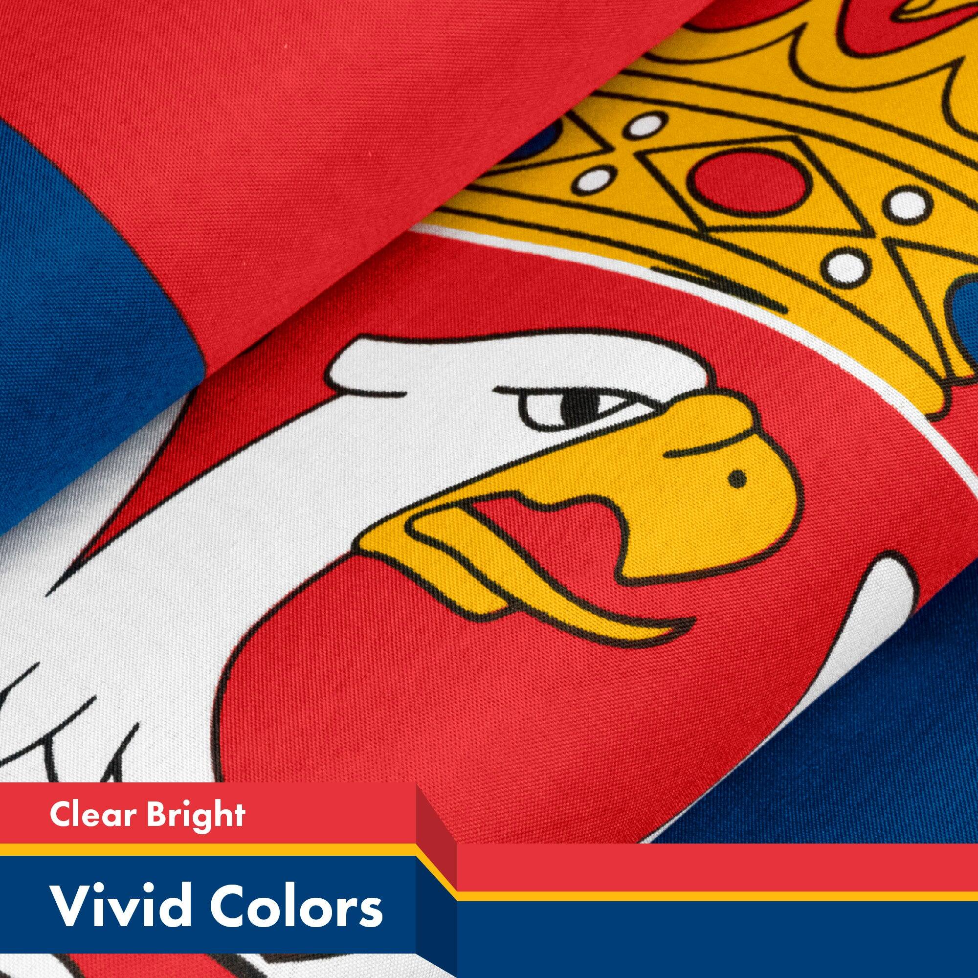 G128 Serbia Flag 3x5 ft 150D Printed Polyester Assorted Colors ...