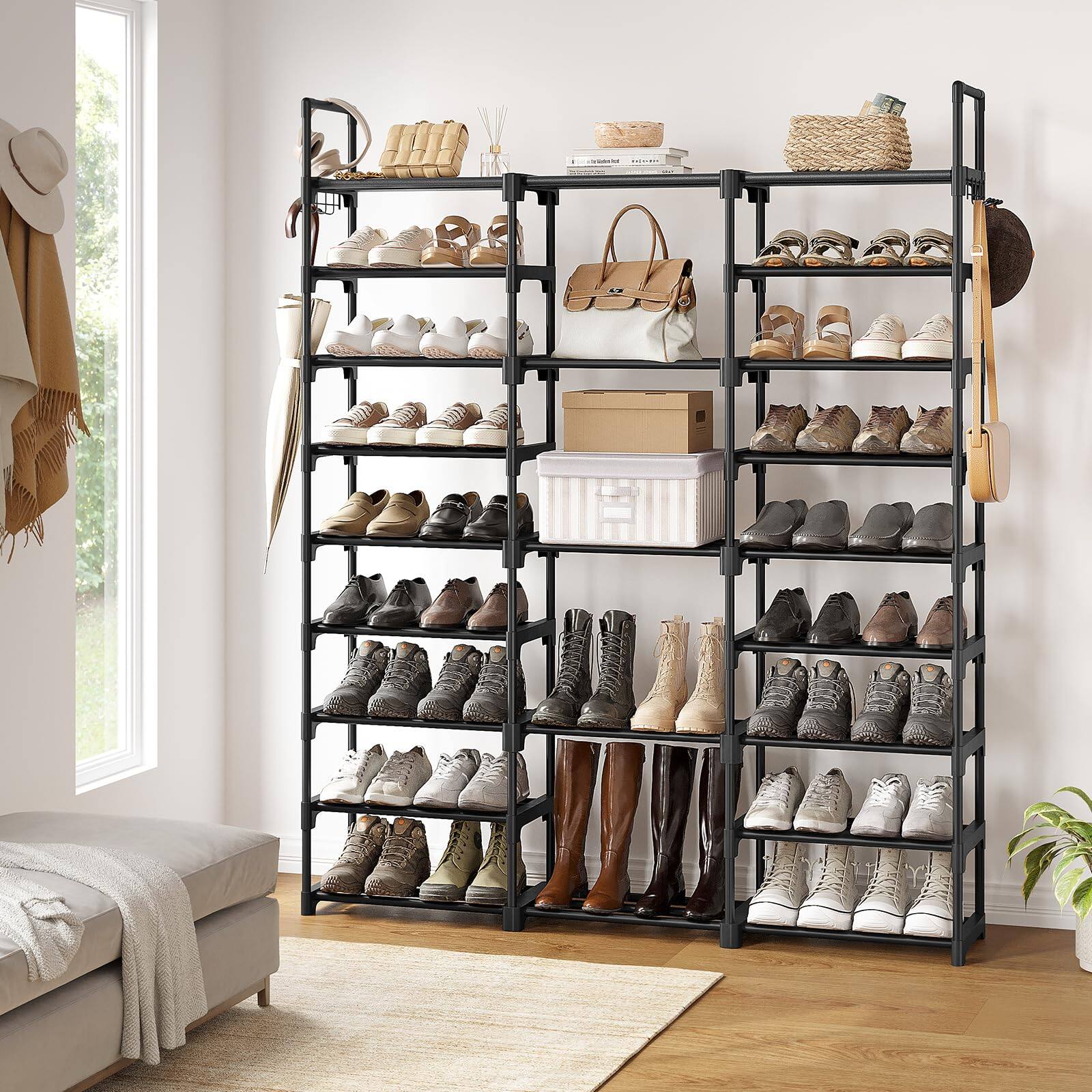 ThinkLink Electronic Shoe Rack Storage Organizer For Closet 50 Tower ...