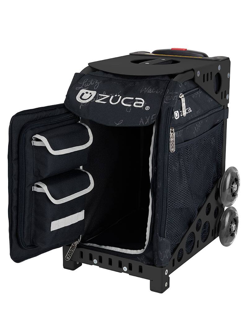 Zuca Ice Queen Sport Bag & Frame w/ Flashing Wheels Black 646791371402 ...