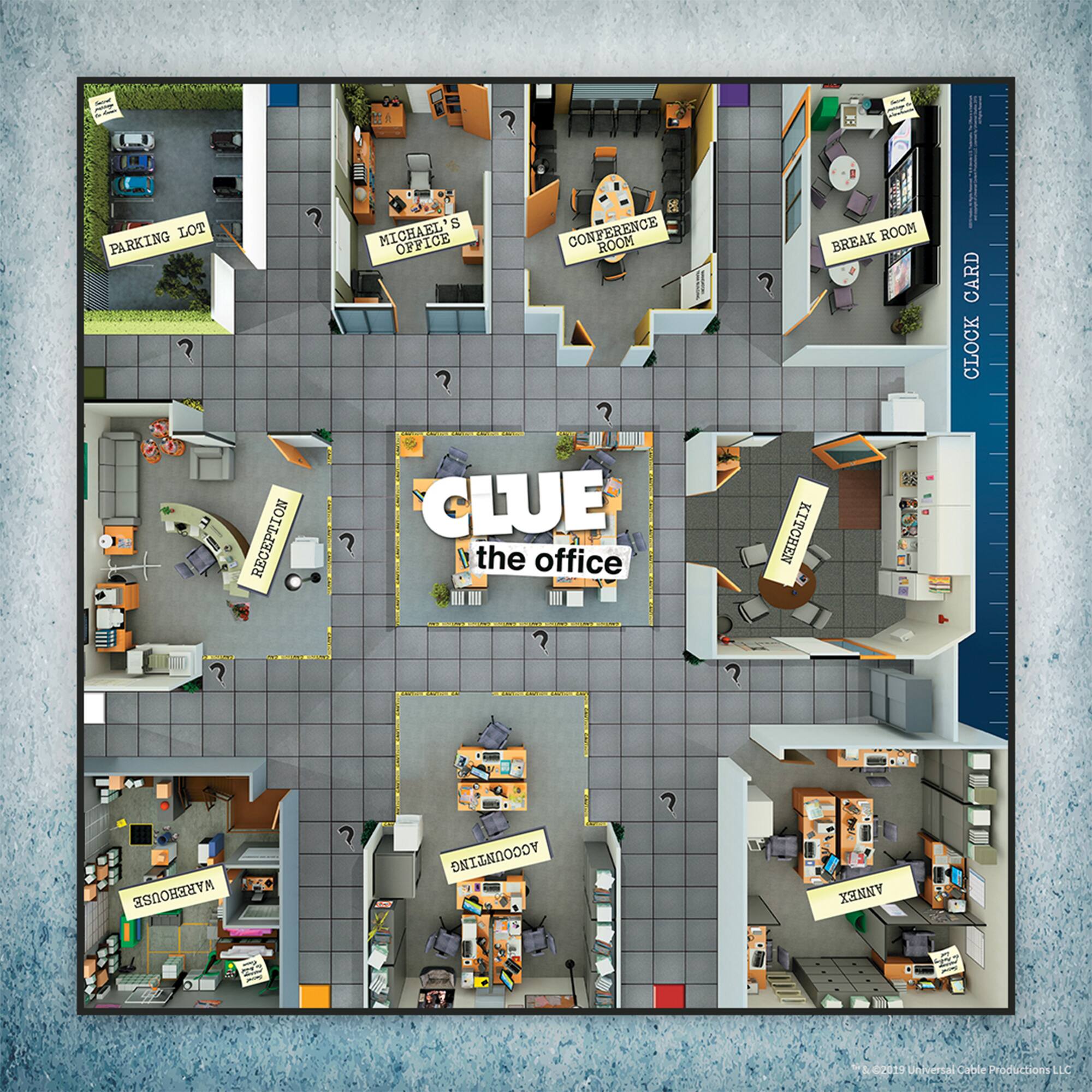USAoploy CLUE: The Office Dunder Mifflin Collectible Mystery Board Game ...