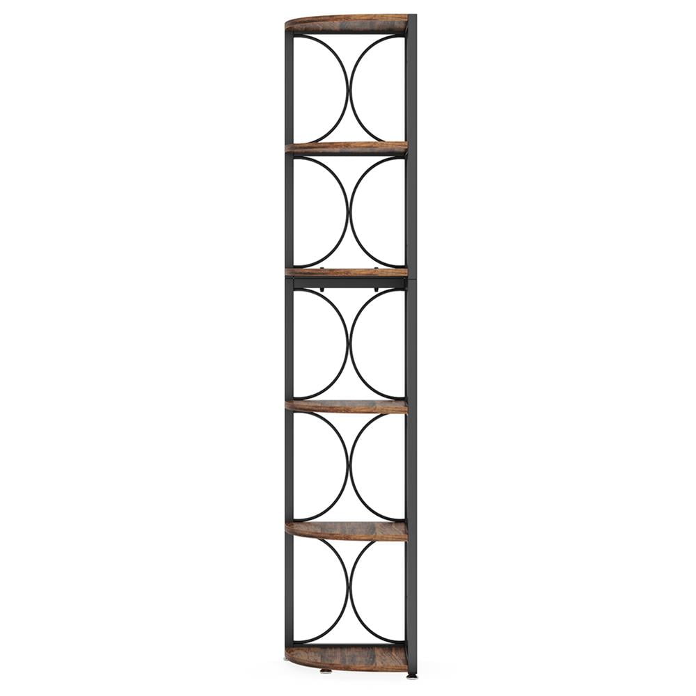 Kadyn Bookshelf, Storage Shelf, Bookcase,6 Tier Corner Shelf, 67 ...