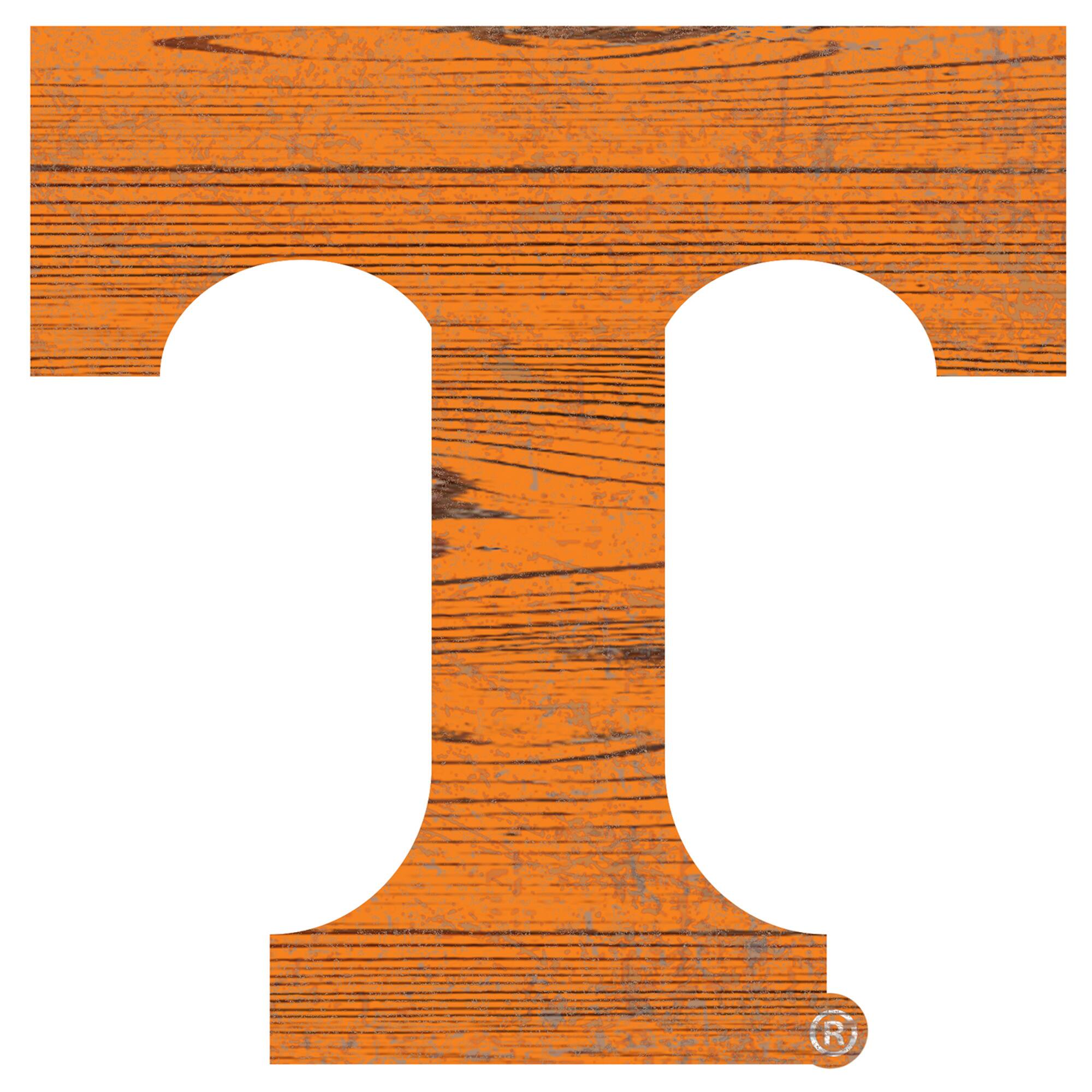 Fan Creations Tennessee Volunteers Distressed Logo Cutout Sign ...