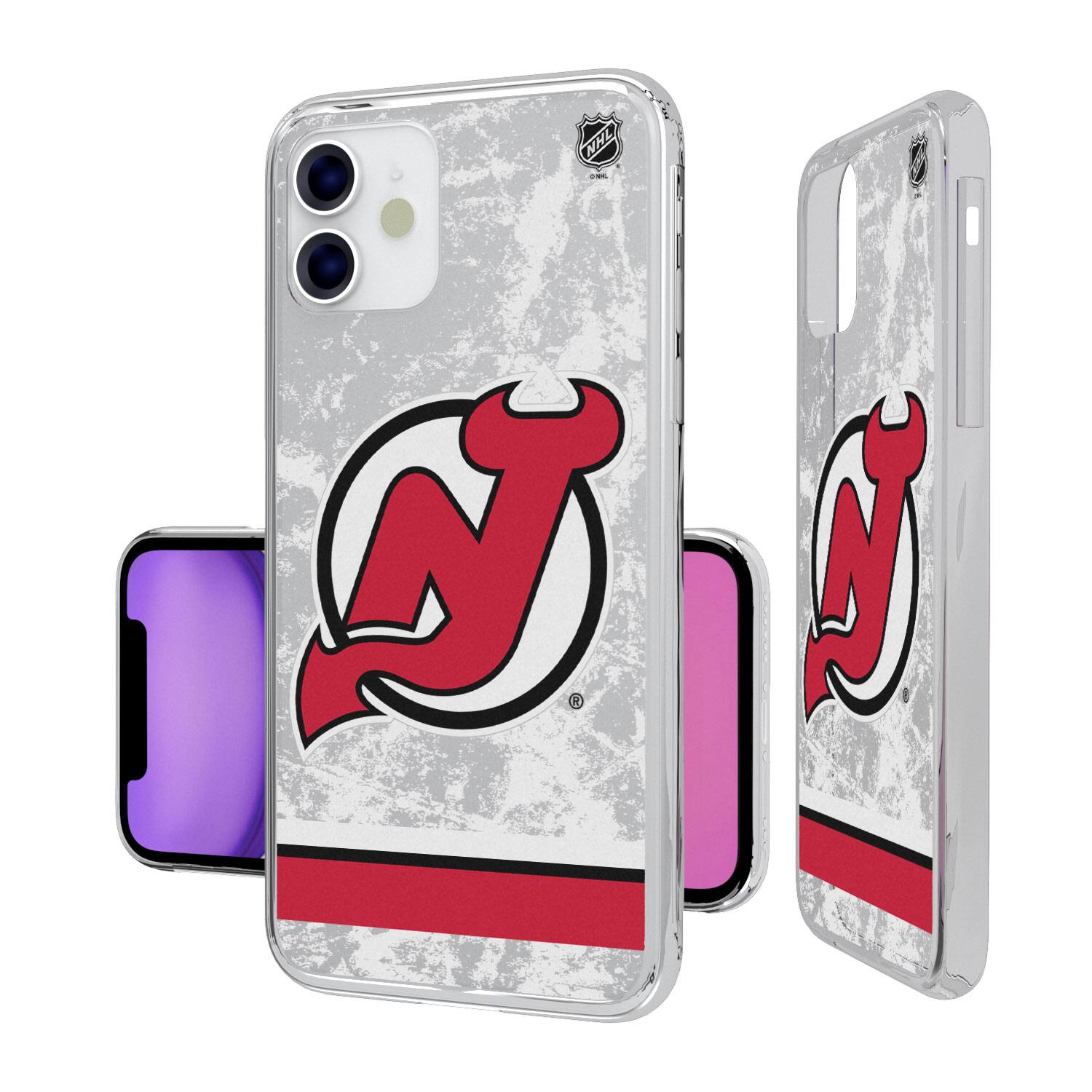 Keyscaper NHL New Jersey Devils iPhone Stripe Clear Ice Case 14 Pro ...