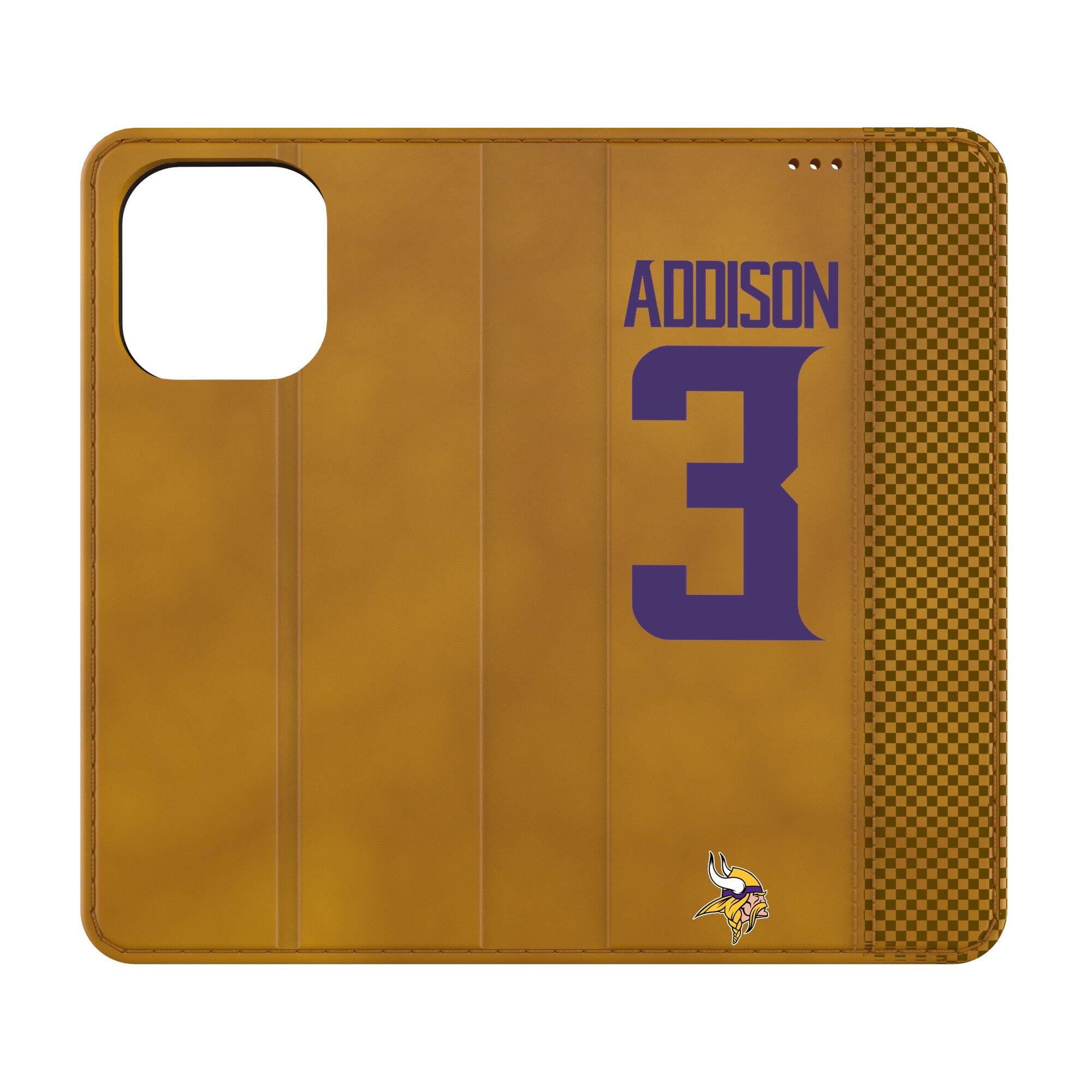 Keyscaper NFL Jordan Addison Minnesota Vikings Folio iPhone Case 16 Pro ...