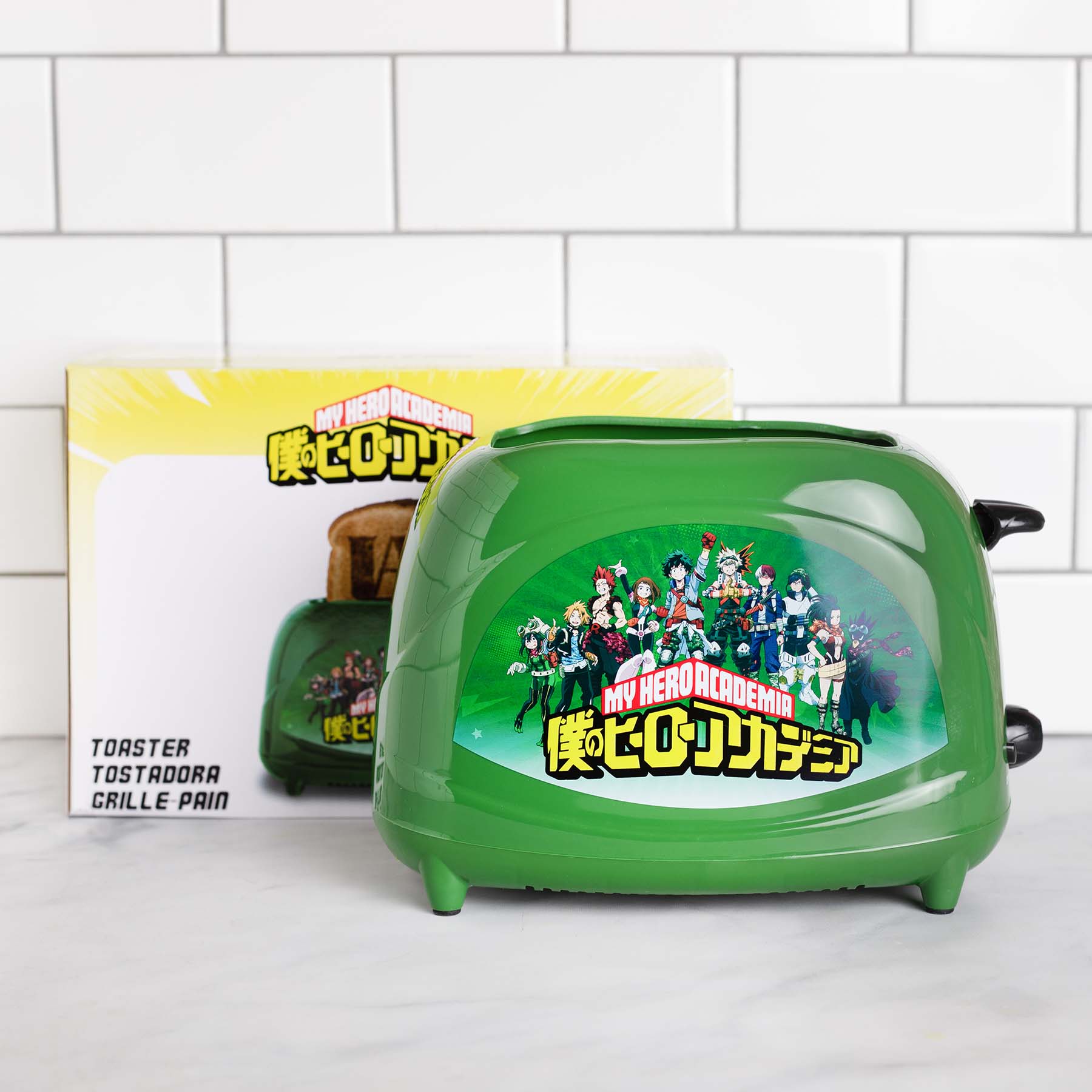 Best Buy: Uncanny Brands My Hero Academia Two-Slice Toaster Green TSTE ...