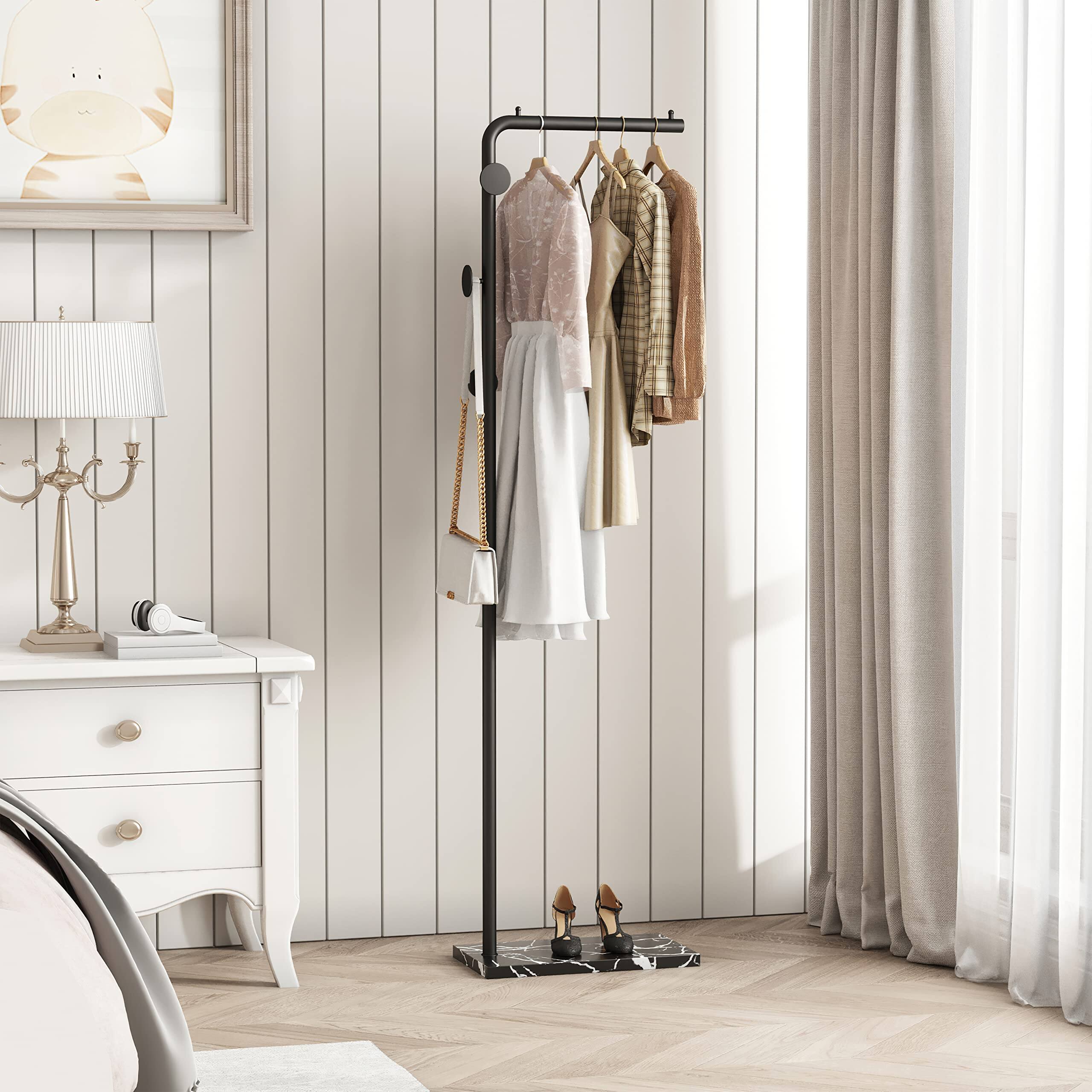 Hirose Alice Metal Coat Rack Bracket Finish Stable Marble Base With ...