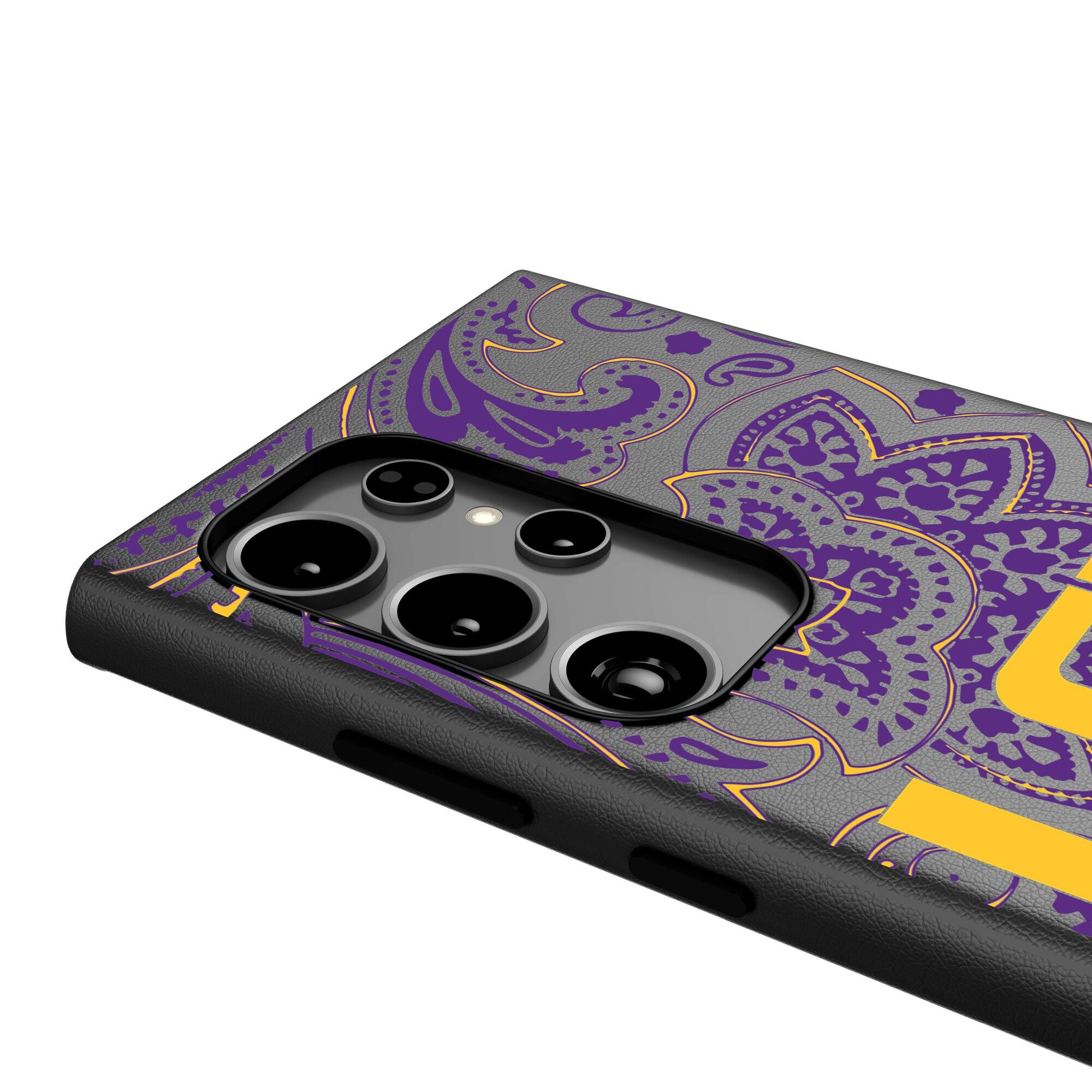 Keyscaper NCAA LSU Tigers Paisley Galaxy Magnetic Bump Case S24 Ultra ...