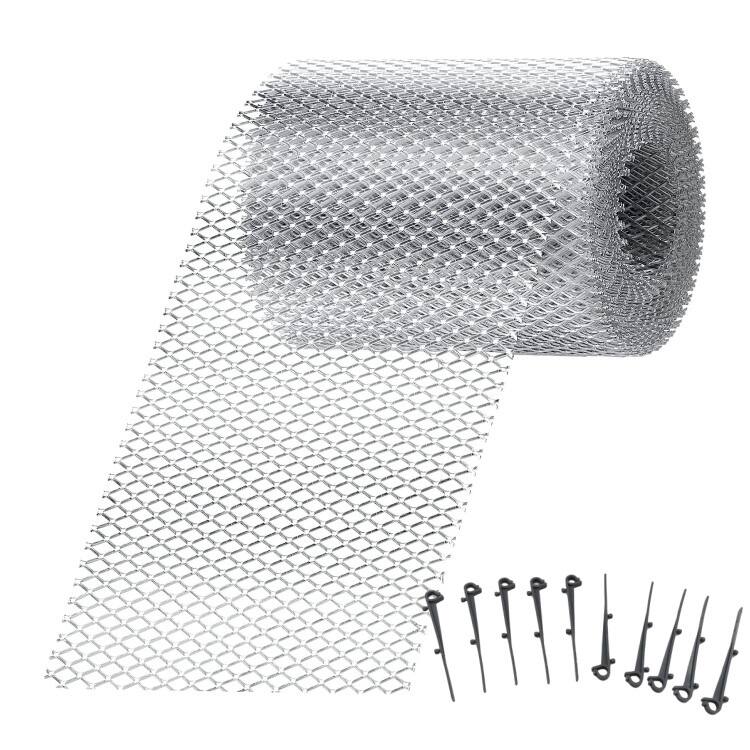 Auledio Gutter Guard 5 Inch x 20 Feet Aluminum Gutter Guard for DIY Cut ...