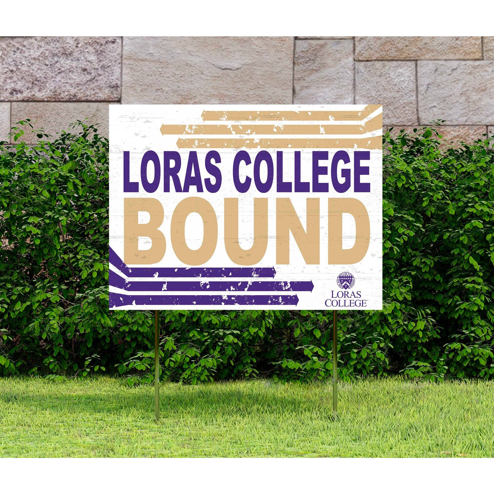 Jardine Loras College Duhawks 18" x 24" Bound Yard Sign White 200047485 ...
