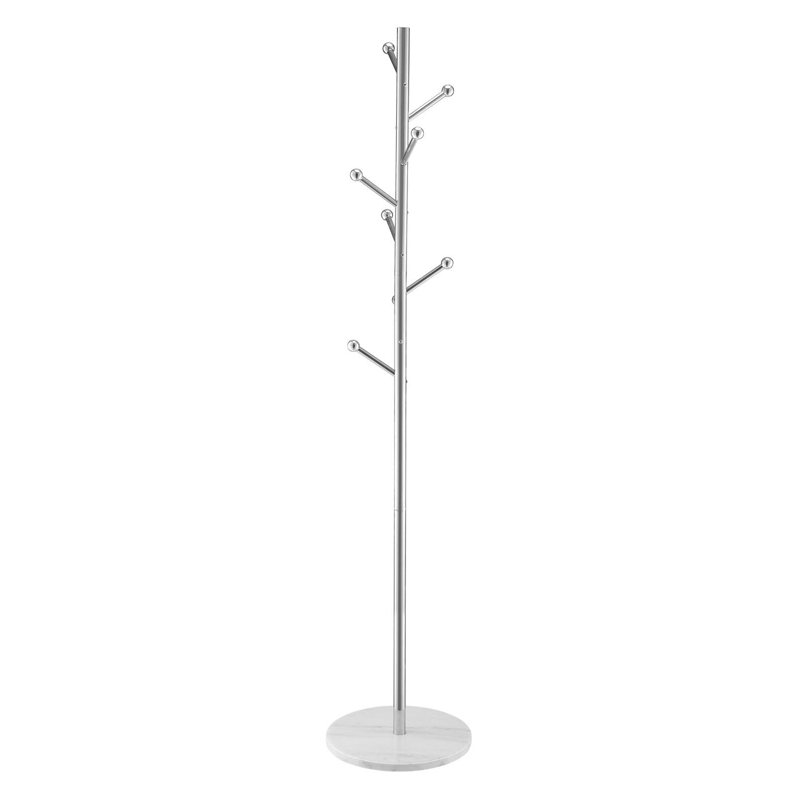 VEVOR Coat Rack, Freestanding Coats Rack Stand with Stable Marble Base ...