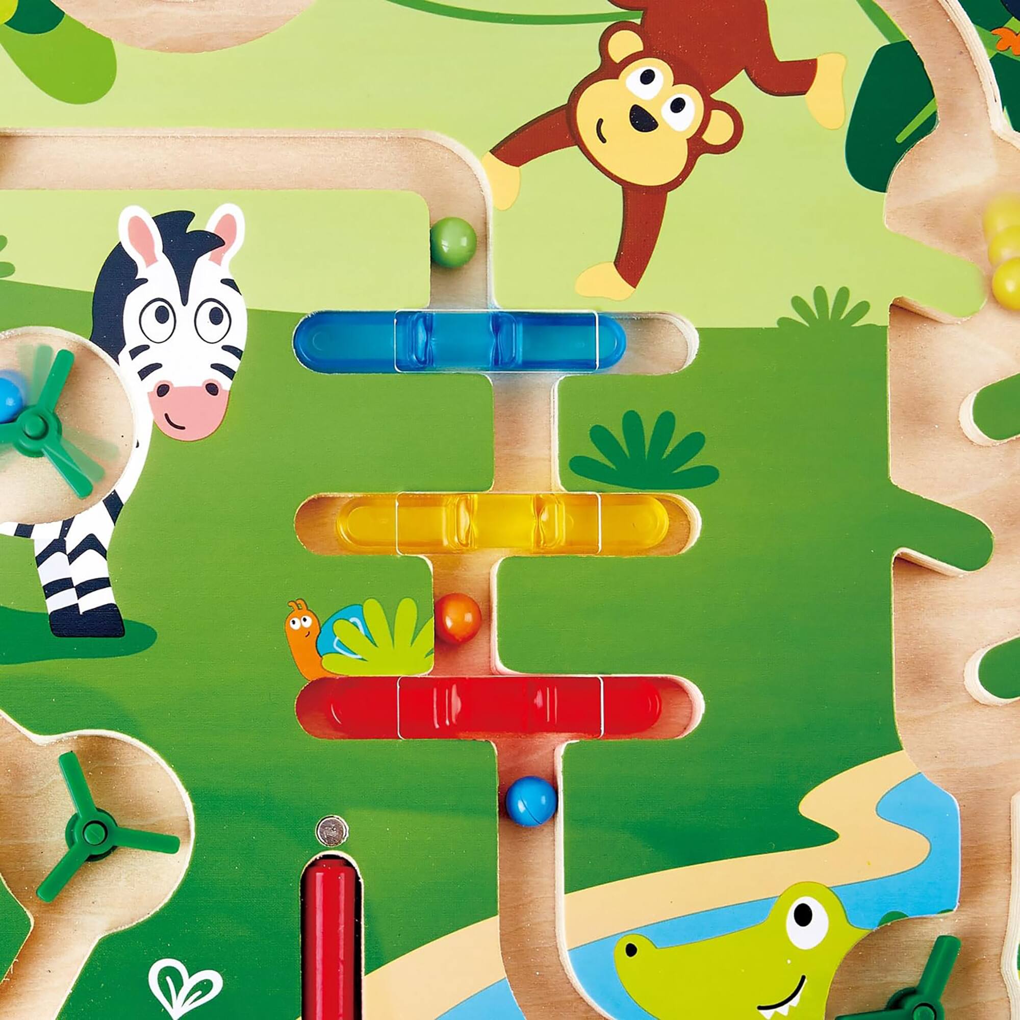 Best Buy: Hape Jungle Magnetic Maze Toy Wooden Bead Maze for Kids ...