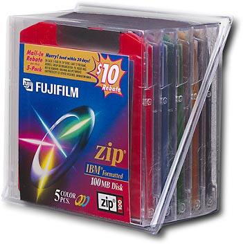 Best Buy: Fuji 5-Pack 100MB Zip Disks 25271106