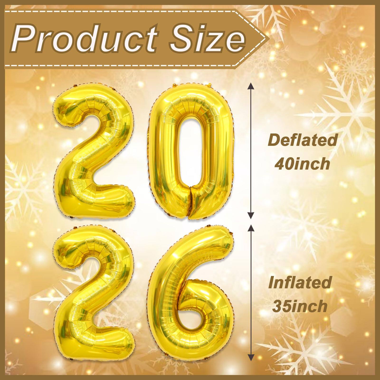 Stylel Star 2026 Balloons Number 40 Inch Years For Graduation ...