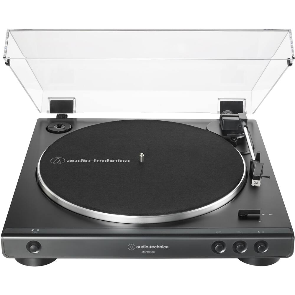 Best Buy: Audio-Technica Stereo Turntable Black AUD ATLP60XUSBBK