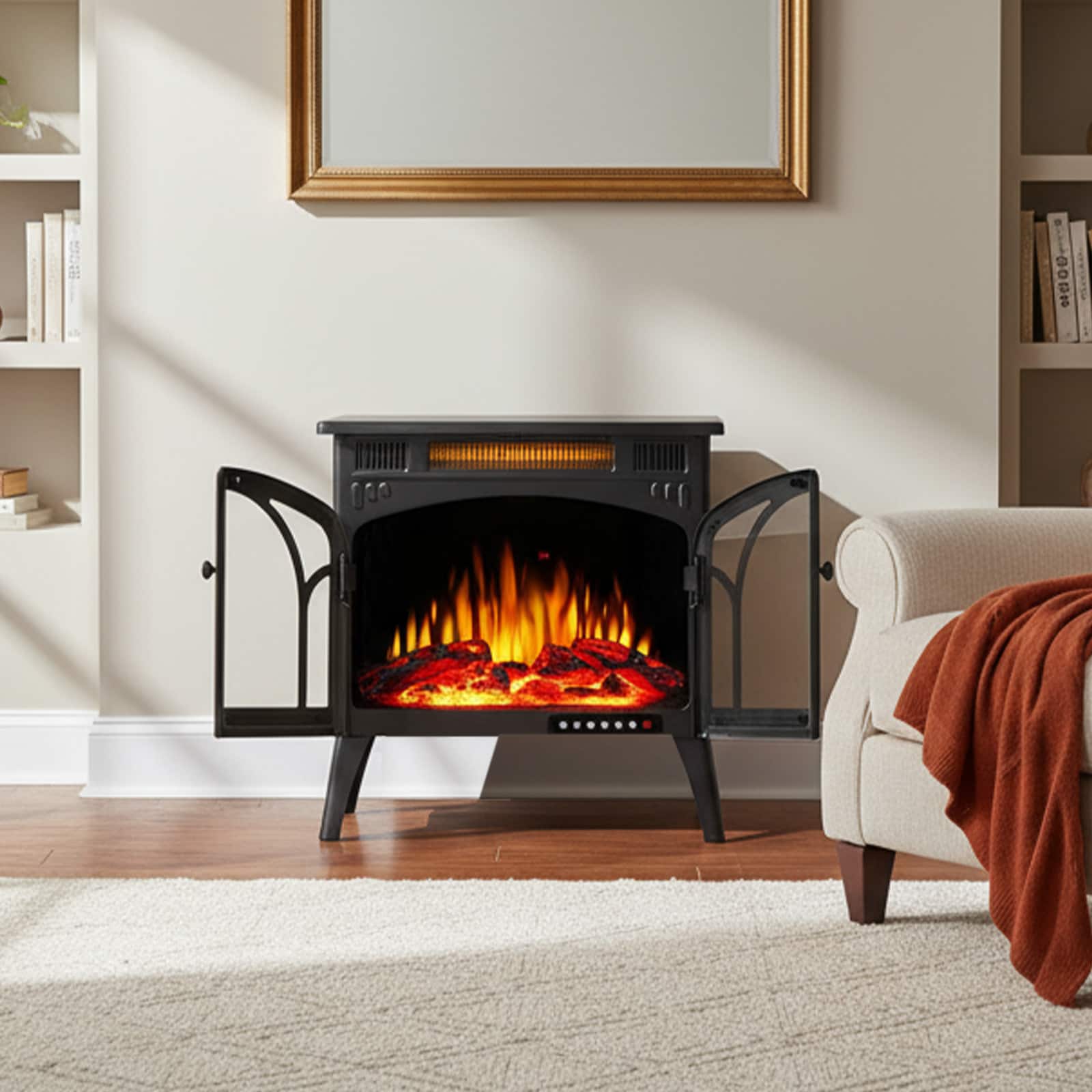 Bestier - Heater 24.2" with Remote, Cathedral Stylish, Adjustable ...