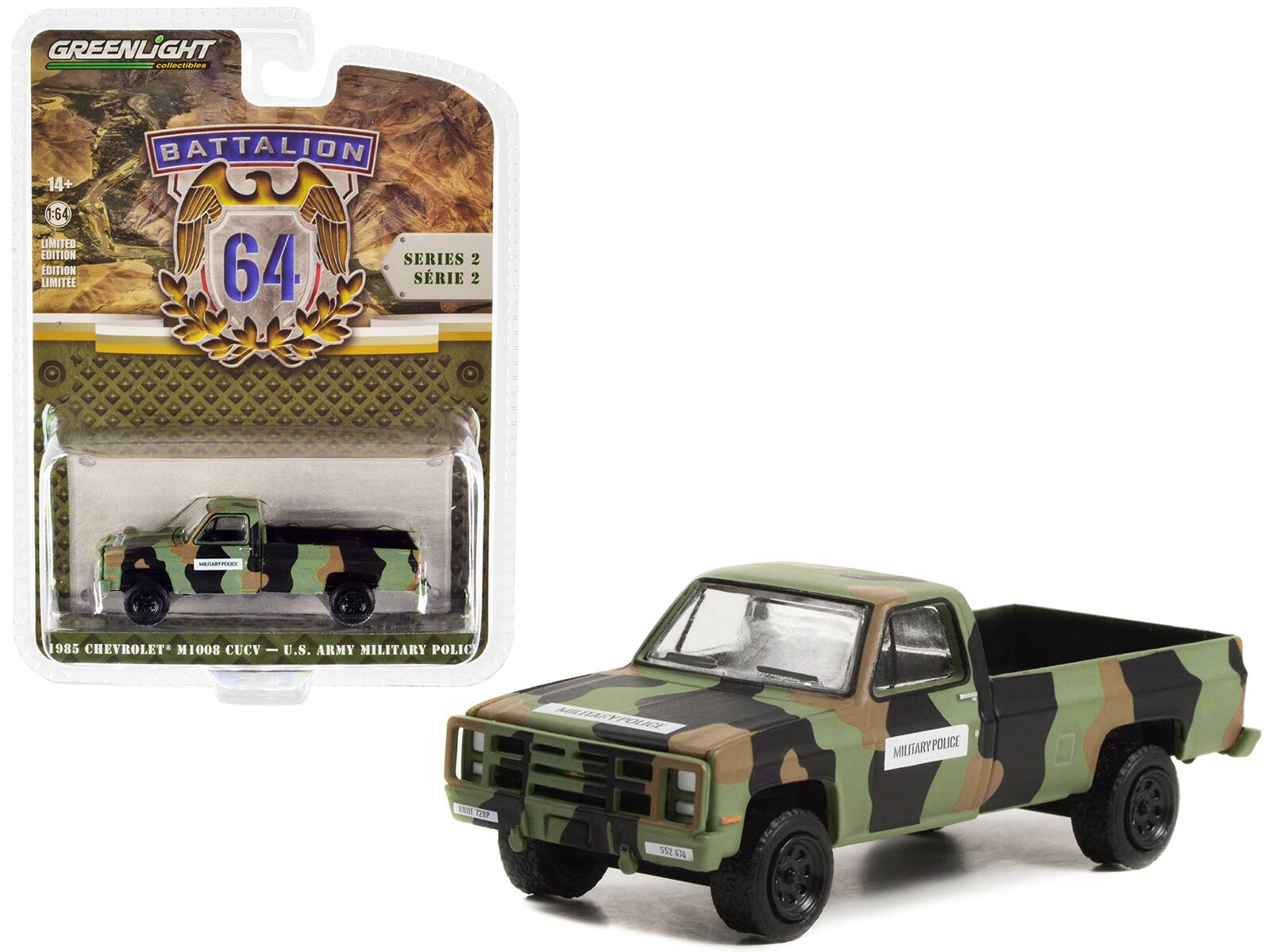 Greenlight 1985 Chevrolet M1008 CUCV Pickup Truck Camouflage "U.S. Army ...