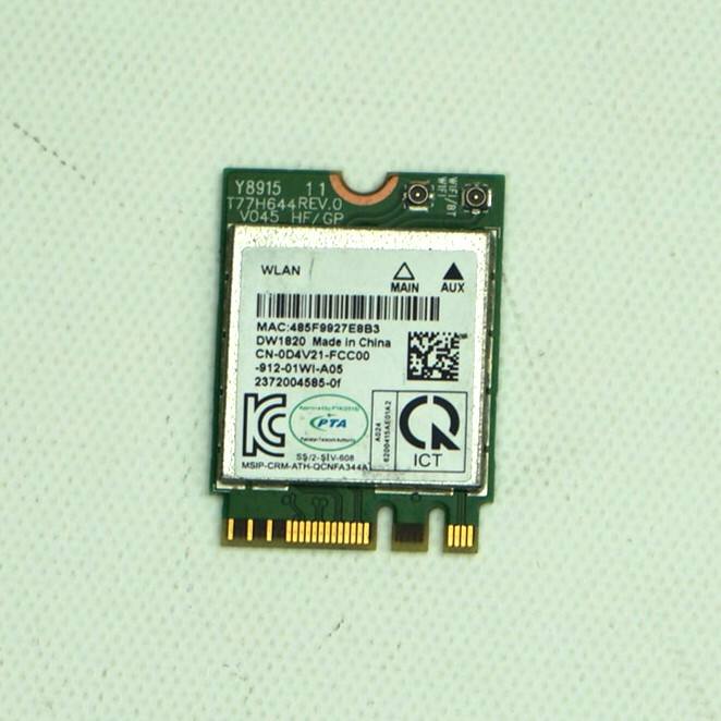 Dell Refurbished Excellent D4V21 DW1820 Wireless Card IEEE 802.11 a/b/g ...